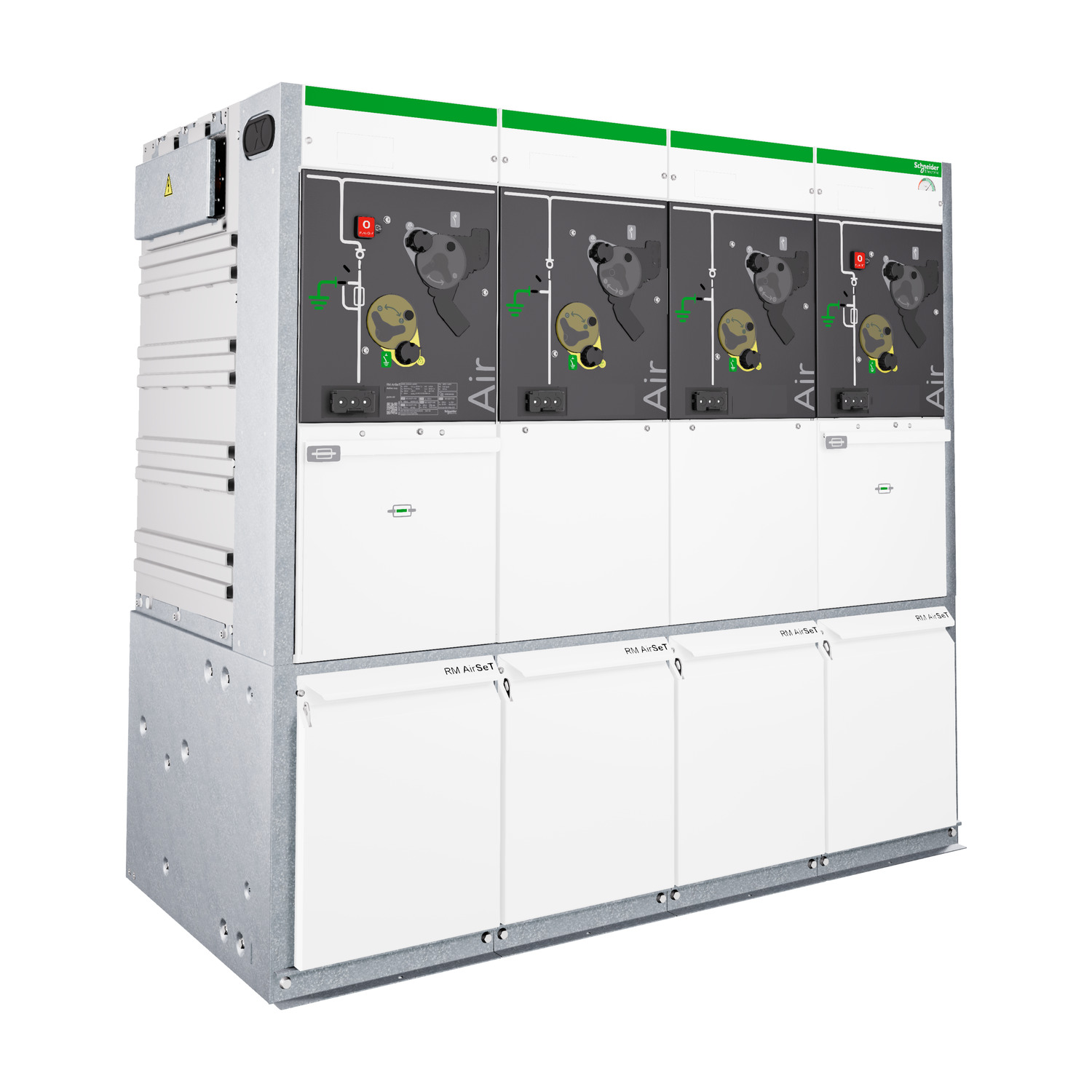 RMUDY-24-4F-QIIQ - Ring Main Unit, RM AirSeT, 4 functies QIIQ, 24kV ...