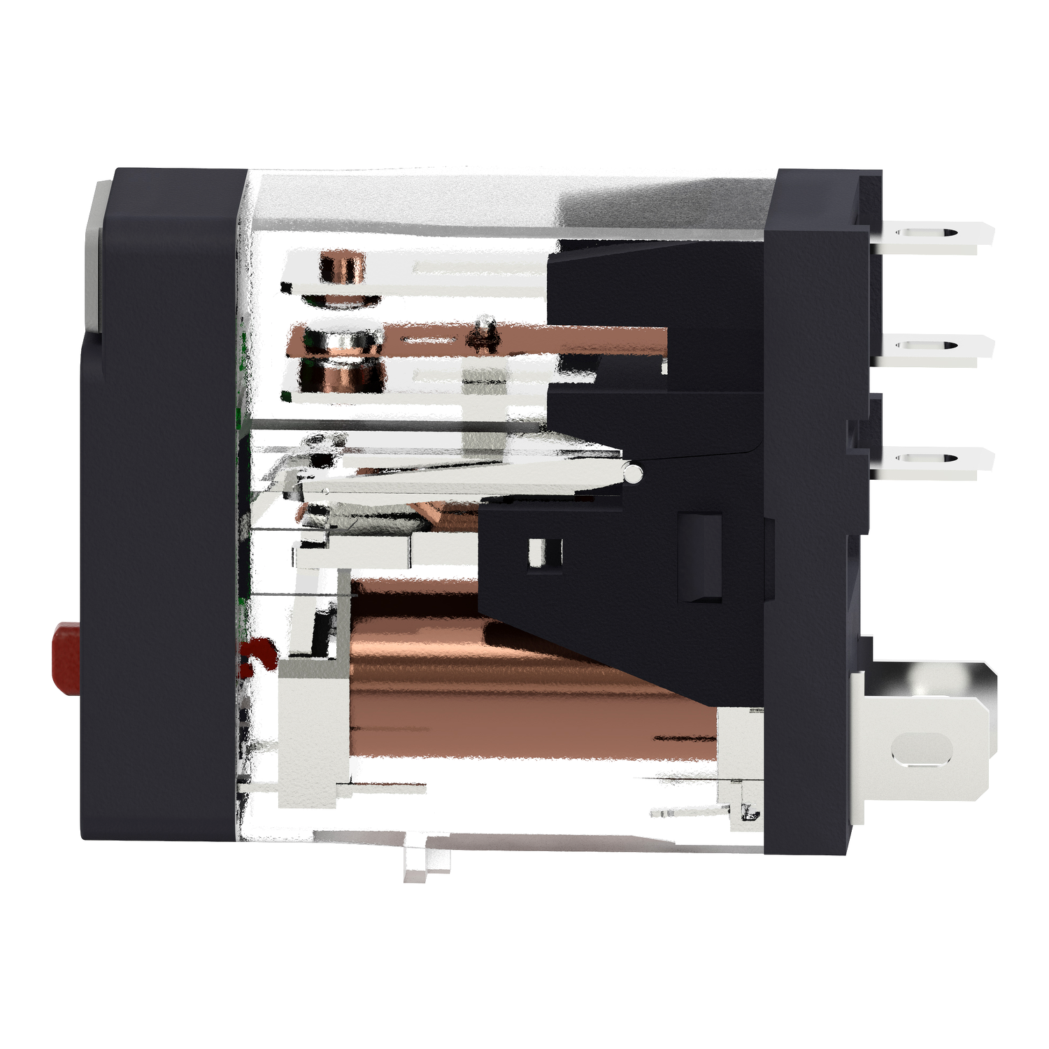 RXG12BD - RXG接口继电器,1C/O - 24VDC-10A-带测试按钮,带LED | 施耐德电气