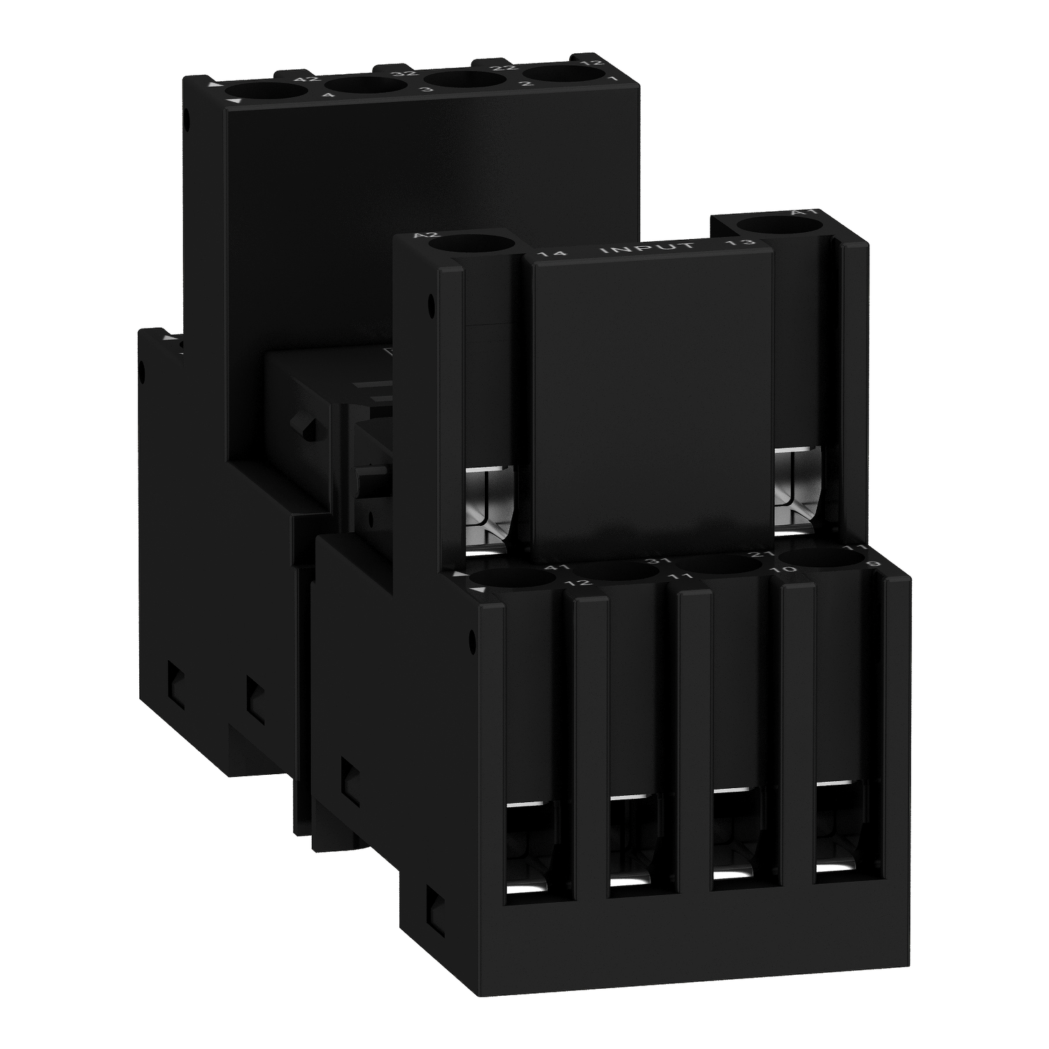 RXZE2M114M - Harmony Relay RXM - embase contacts mixés - RXM2/4 - racc ...