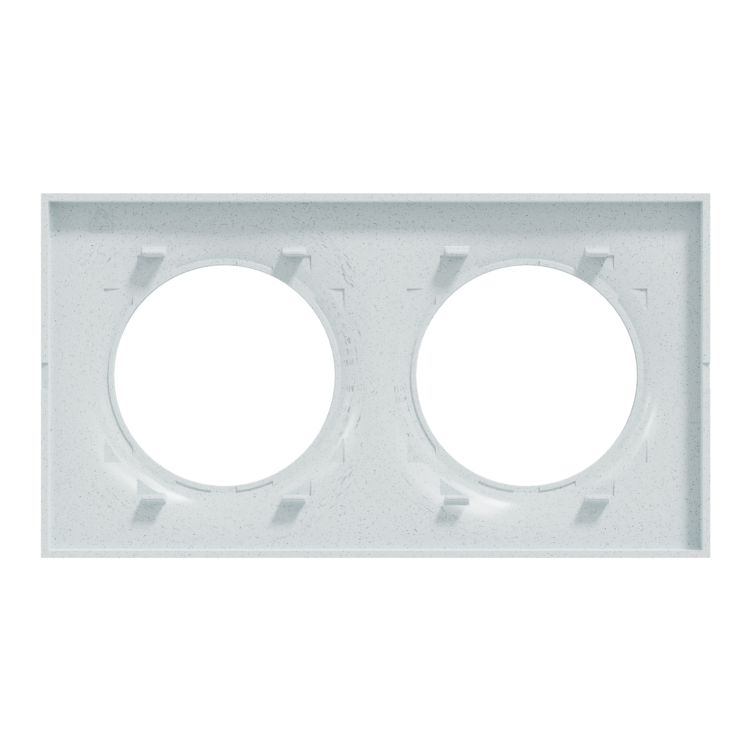 S510704 - Odace Styl - plaque - blanc Recyclé -2 postes horizontal ...