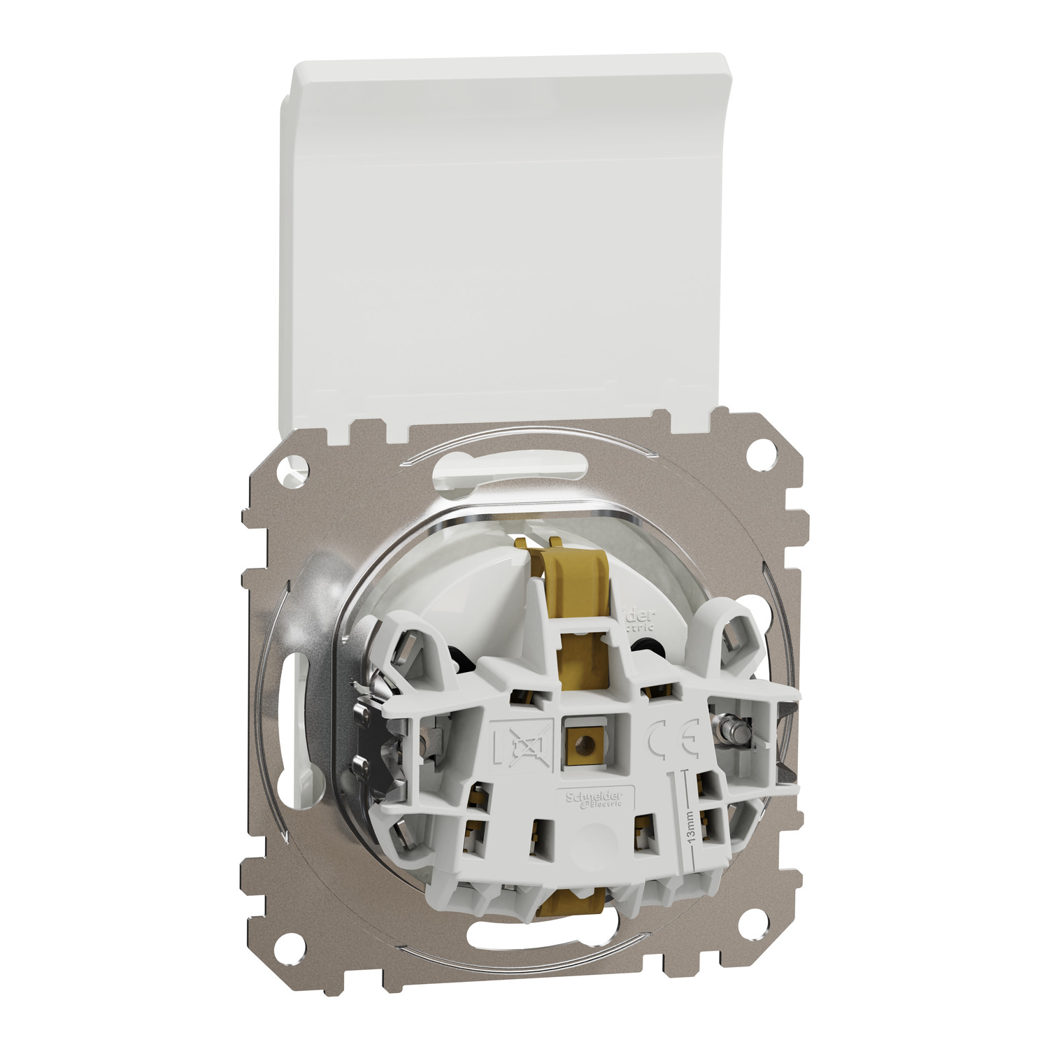 SDD111024 - Socket-outlet, Sedna Design & Elements, 16A, 250V, side ...