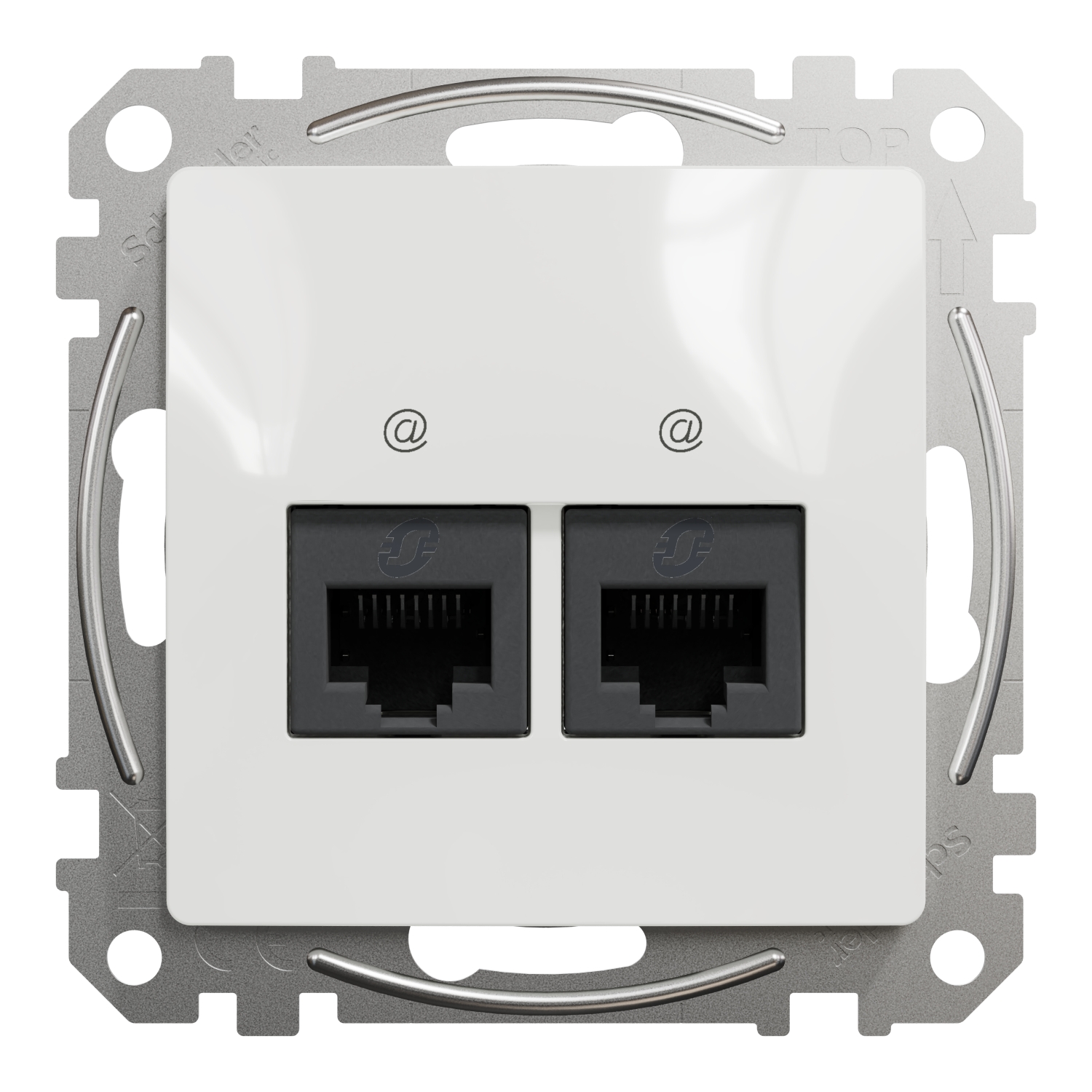 SDD111462 - Sedna Design, Priza dubla RJ45 Cat6 UTP, alb | Schneider ...