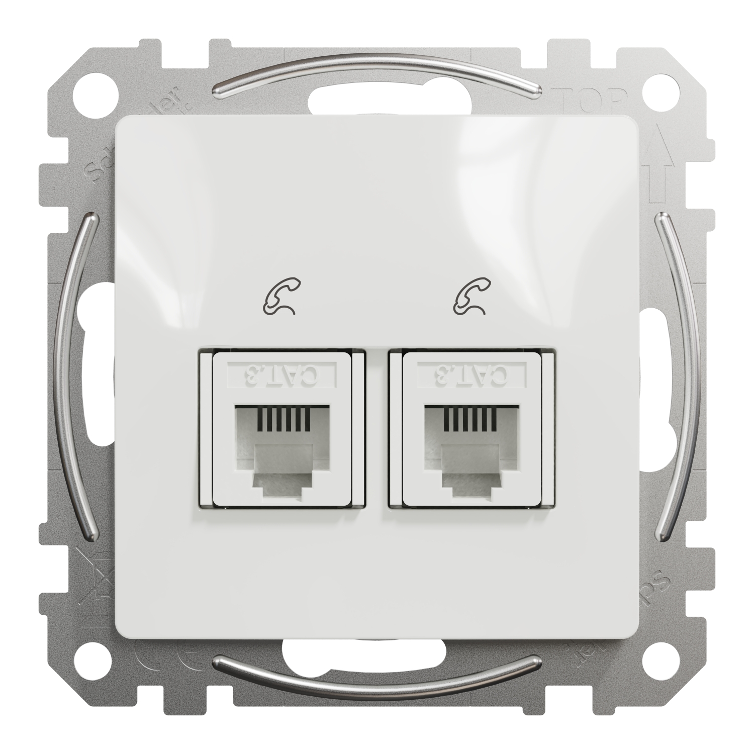 SDD111492 - Sedna Design, Priza dubla telefon RJ11, alb | Schneider ...