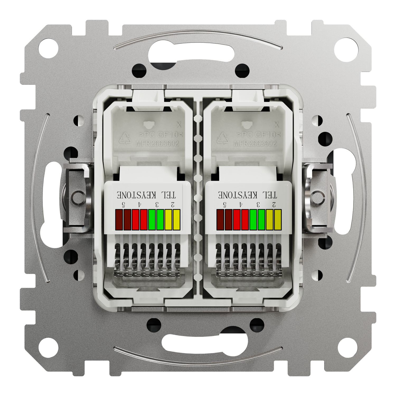 SDD114492 - Sedna Design Toma Telefonica doble RJ11 Antracita ...