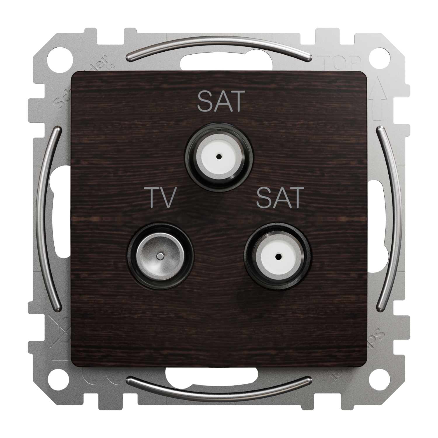 SDD181481S - TV/SAT socket, Sedna Design & Elements, male IEC, female ...
