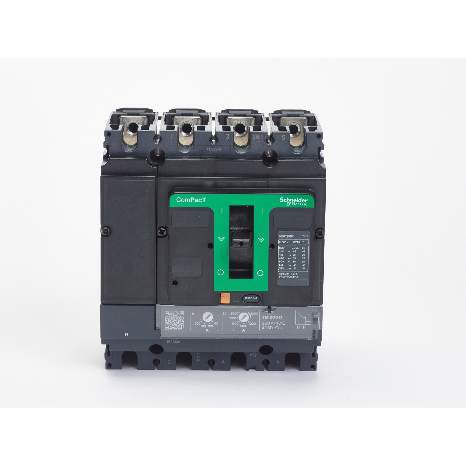 SEA9QCB2004SM - NSX MCCB Incomer, Acti9 Isobar P, 200A, 4P for split ...