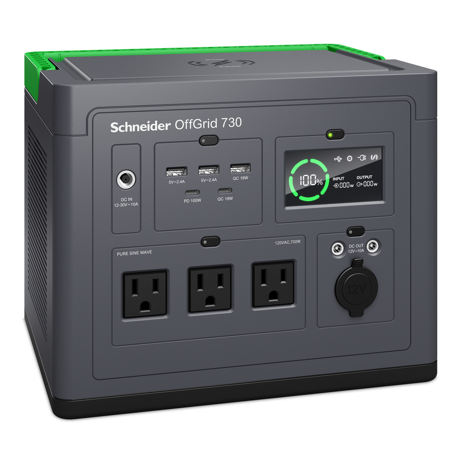 PPS730 - Schneider OffGrid Portable Power Station 730, 700W, 120V ...