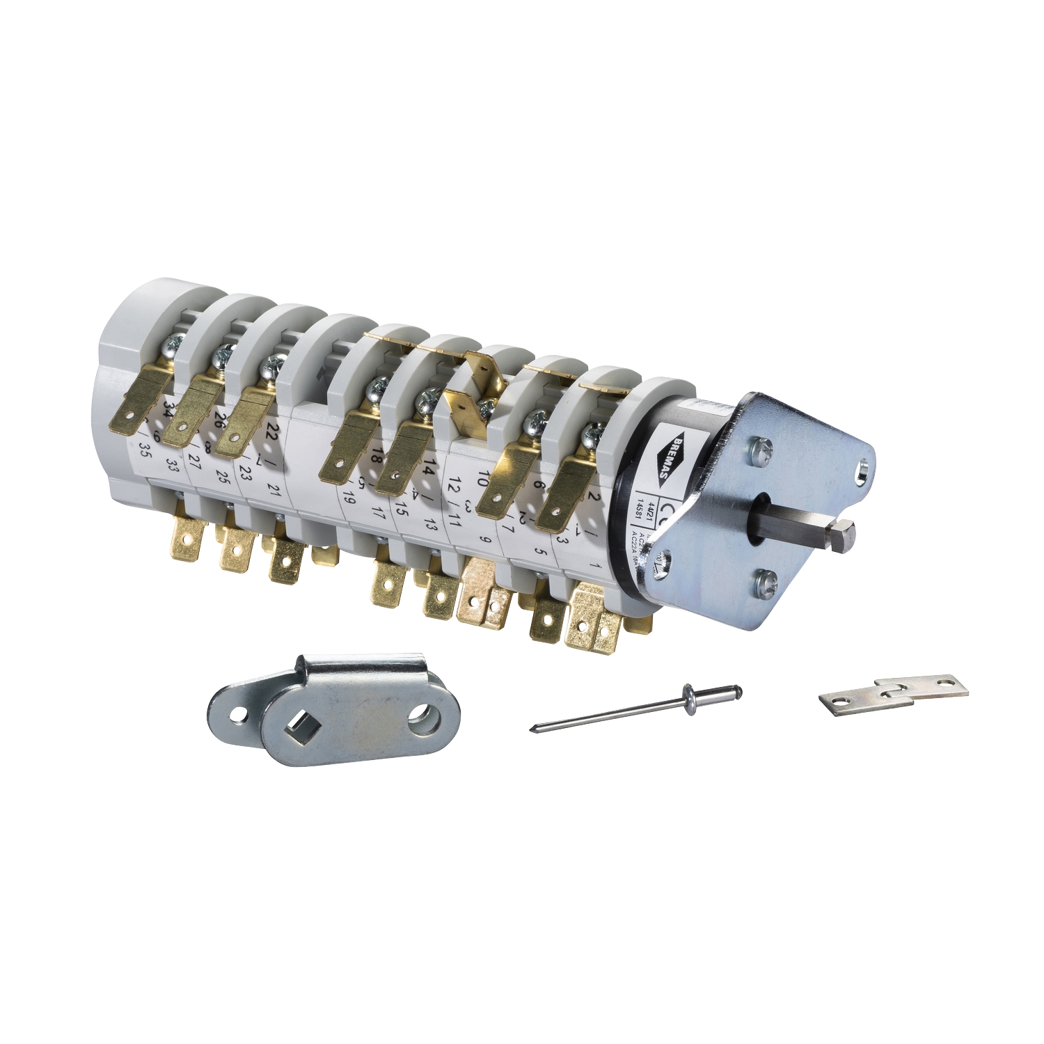 SPKMV261239 - Auxiliary contact, SF, LF, spare part, 8 normally opened ...