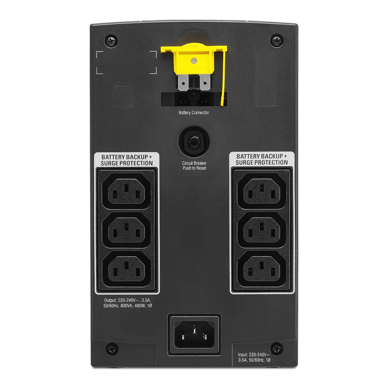 SX3800CI - SE BACK-UPS 800VA, 230V, AVR, IEC Sockets replace by BXS95MI ...