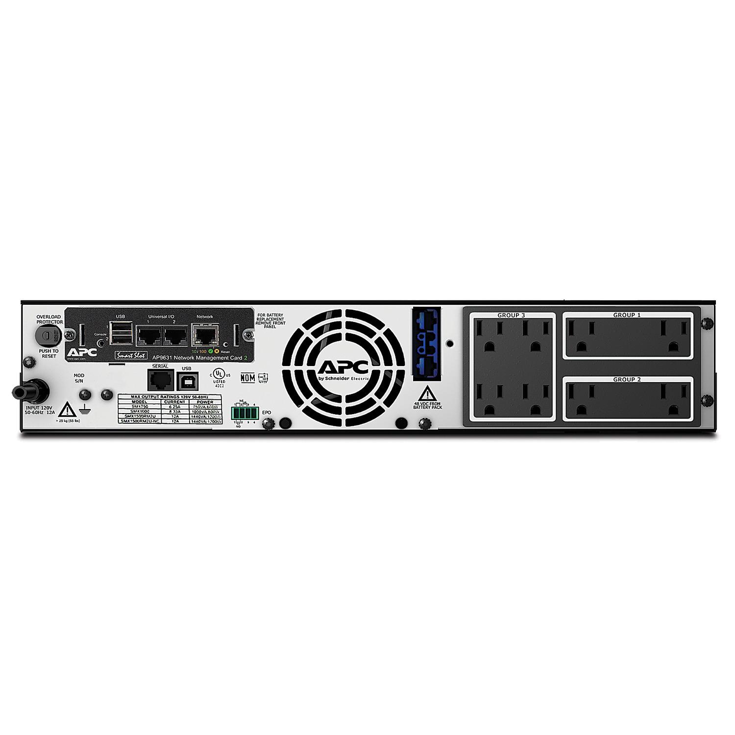 SMX1500RM2UNC - Unidad Smart-UPS X de APC, 1500 VA, para rack o torre ...