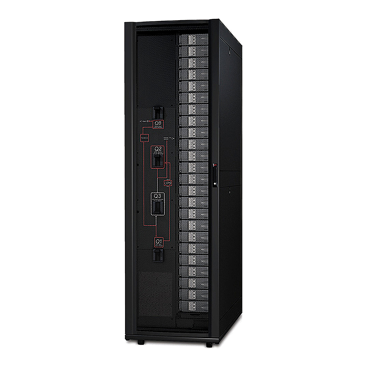 Unité de distribution d'alimentation modulaire 100 kVA APC, 208 V, 72 pôles, bypass de ...