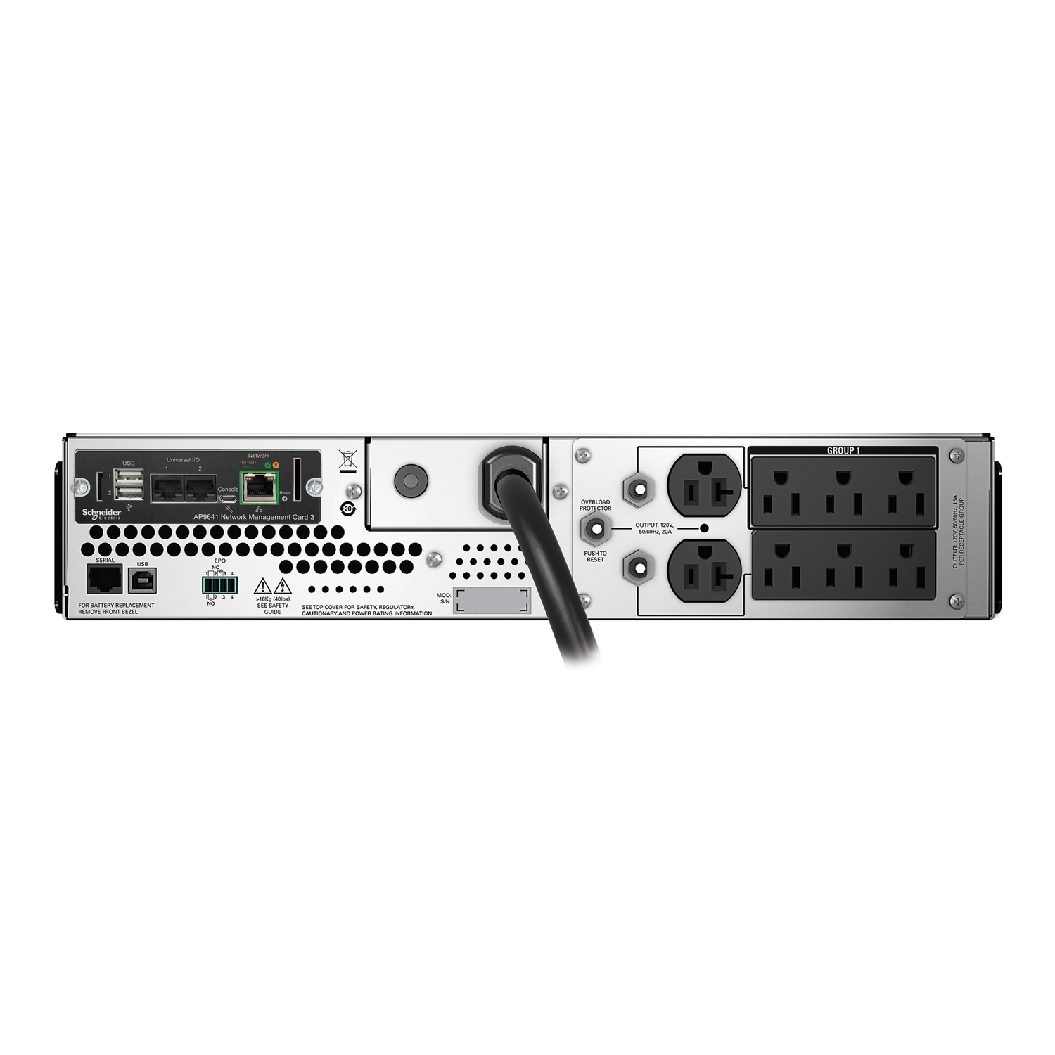 SMT2200RM2UNC - Smart-UPS da APC 2200VA LCD RM 2U 120V com Placa de ...
