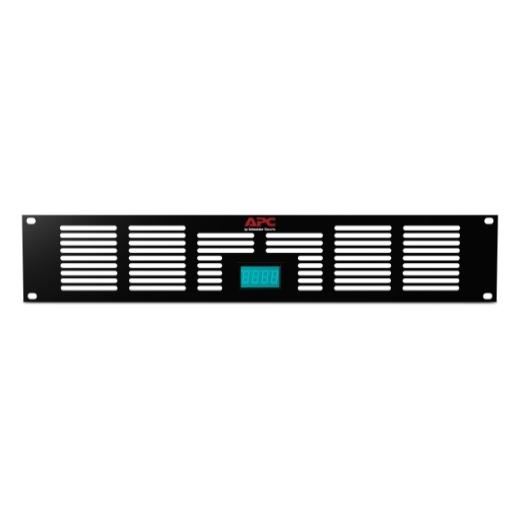 NetShelter 2U Vent Panel with Temperature Display for 2U Rack Fan Panel ...