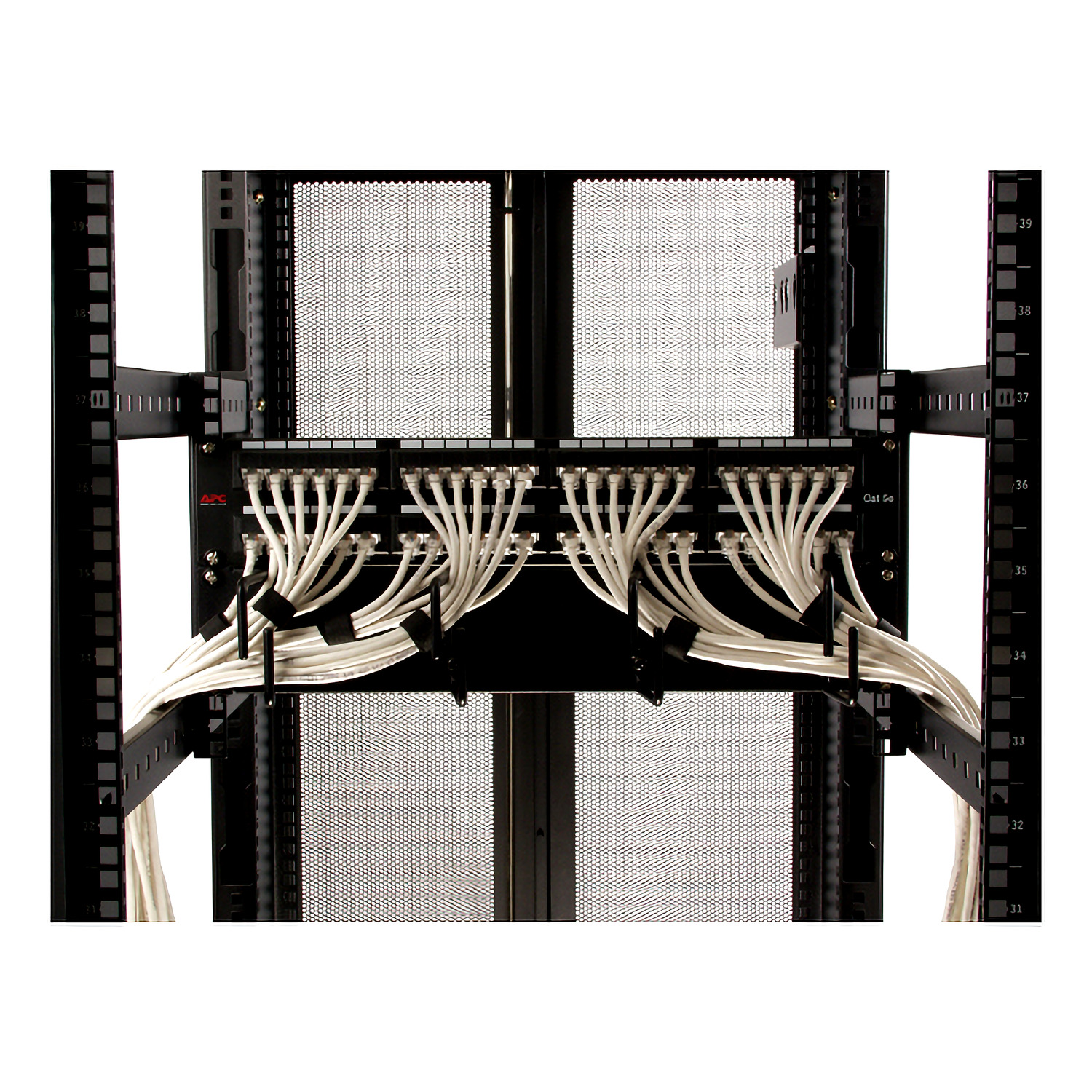 AR8010BLK - NetShelter VX 25U 600mm Wide Recessed Rail Kit | Schneider ...