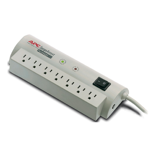 APC Personal SurgeArrest, 7 outlet, phone line protection|APC