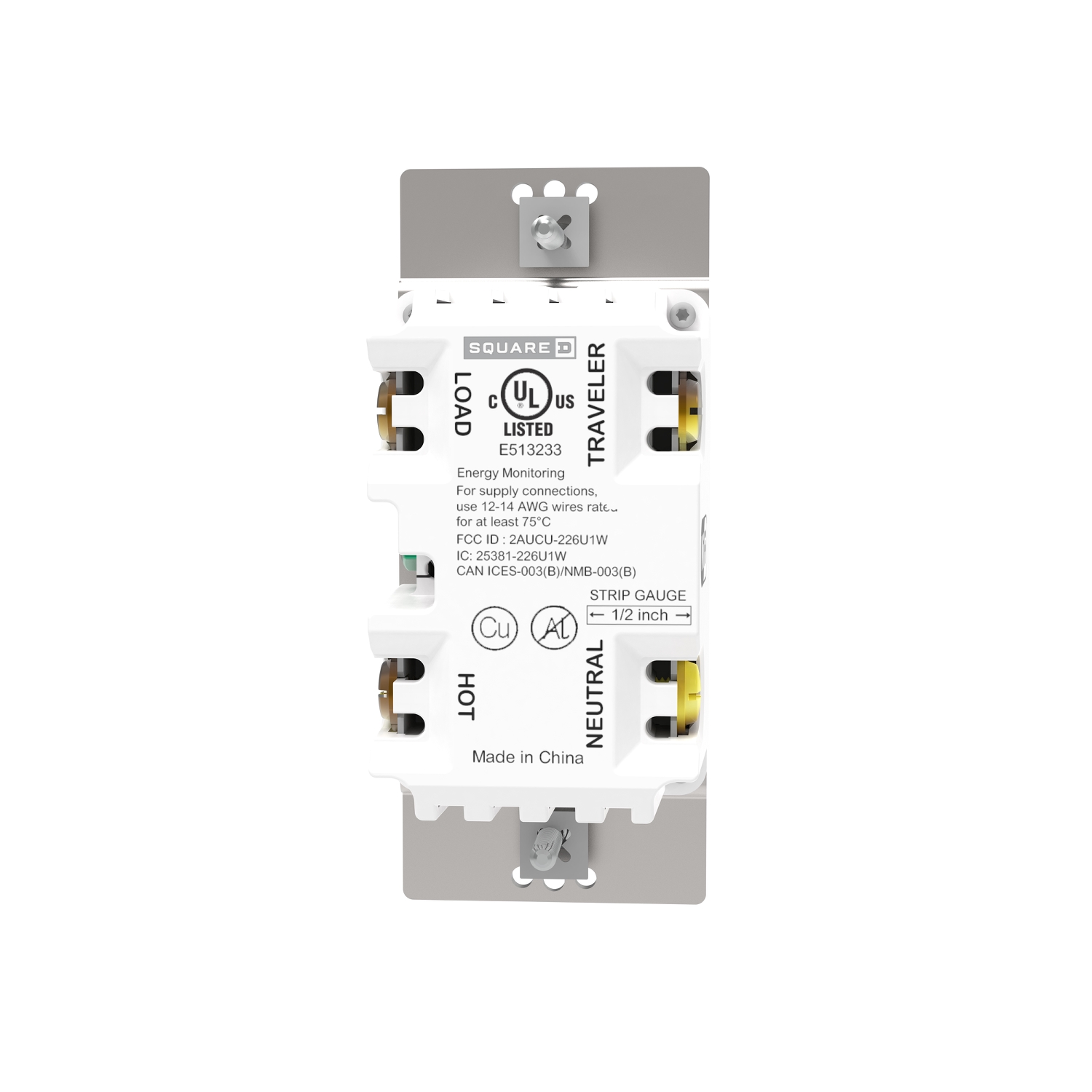 SQR141U1LAWM - Switch, X Series, single pole, 3 way, WiFi, Matter ...