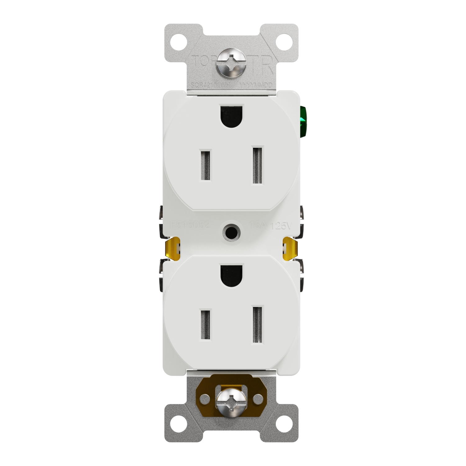 SQR42101WH - Prise de courant, série X, 15 A, standard, duplex ...