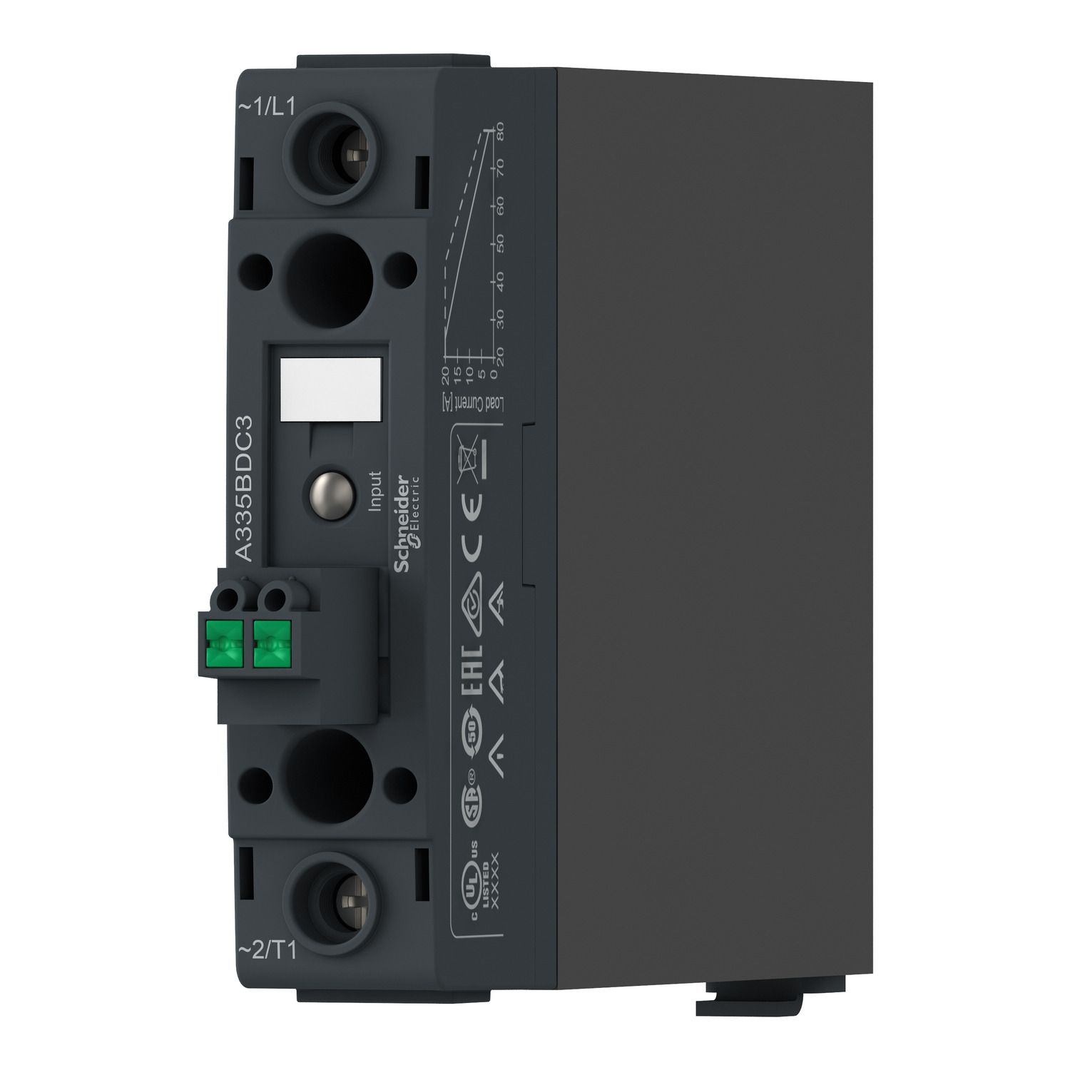 SSD1A320BDC3 - Harmony, Solid state relay, 20 A, DIN rail mount, zero ...
