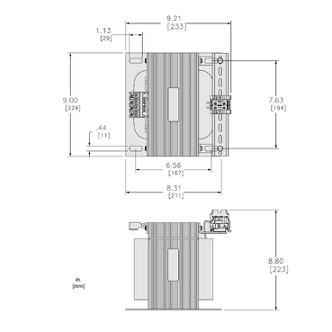 Illustration: Dimensions Drawing 5000VA 9070T Control Transformer ...