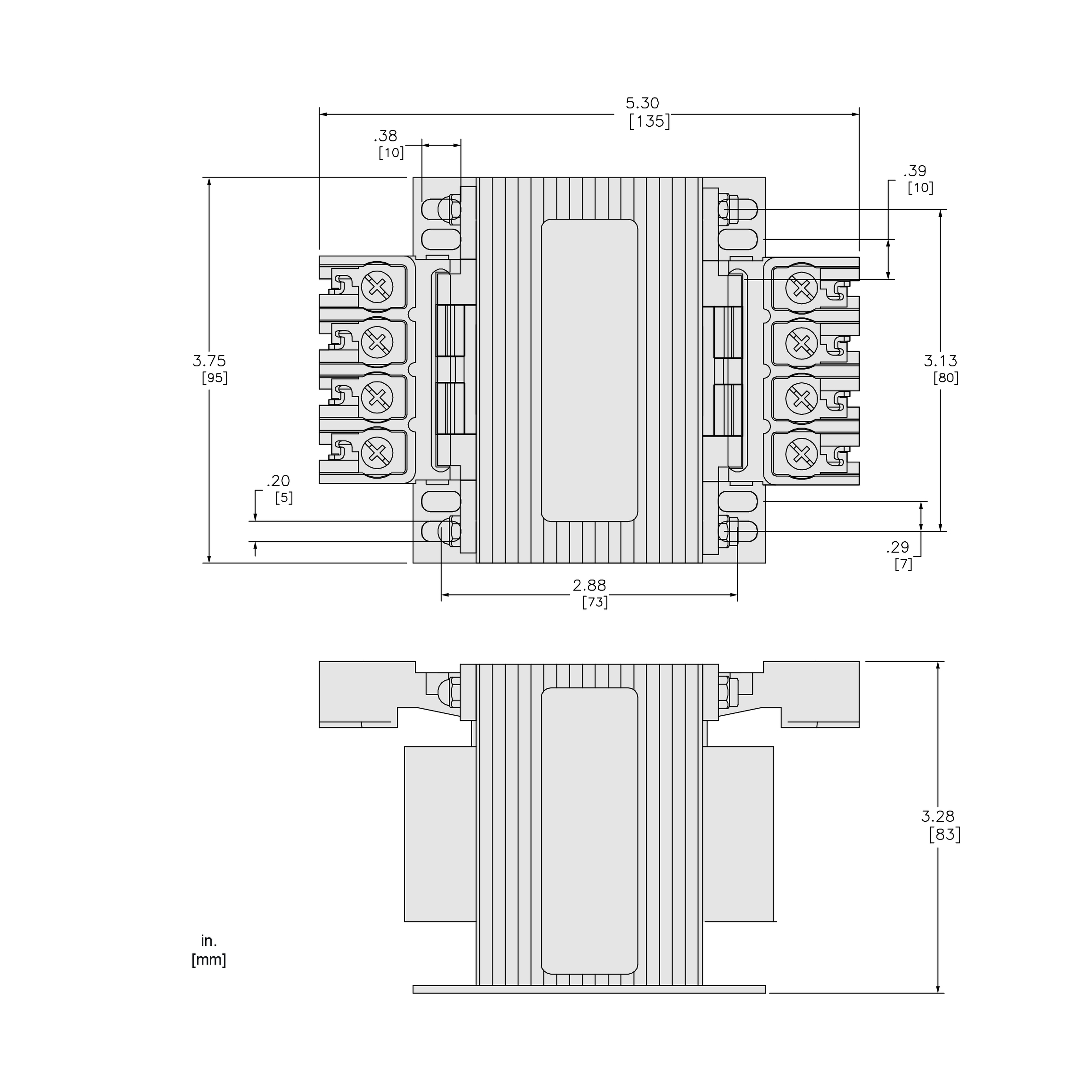 Illustration: Dimensions Drawing for 250VA Control Transformer ...
