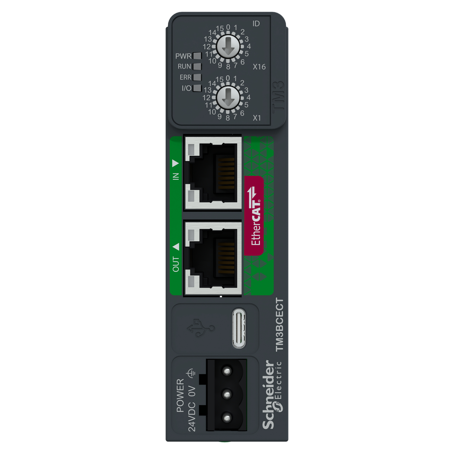 TM3BCECT - Bus coupler module, Modicon TM3, distributed IO, optimized ...
