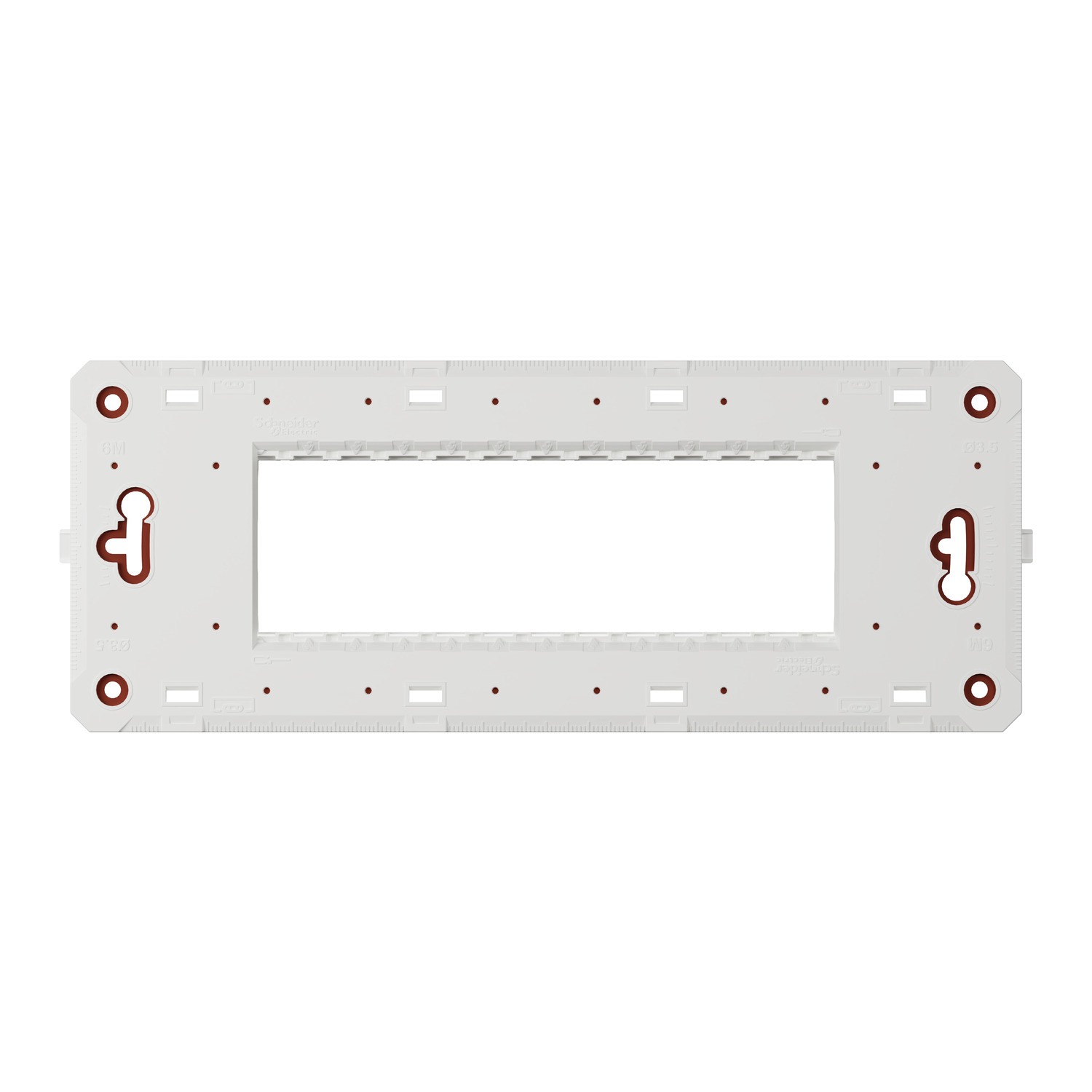 UNPGP6M - fixing frame, Unica Pure, 1 gang, 6 modules | Schneider ...