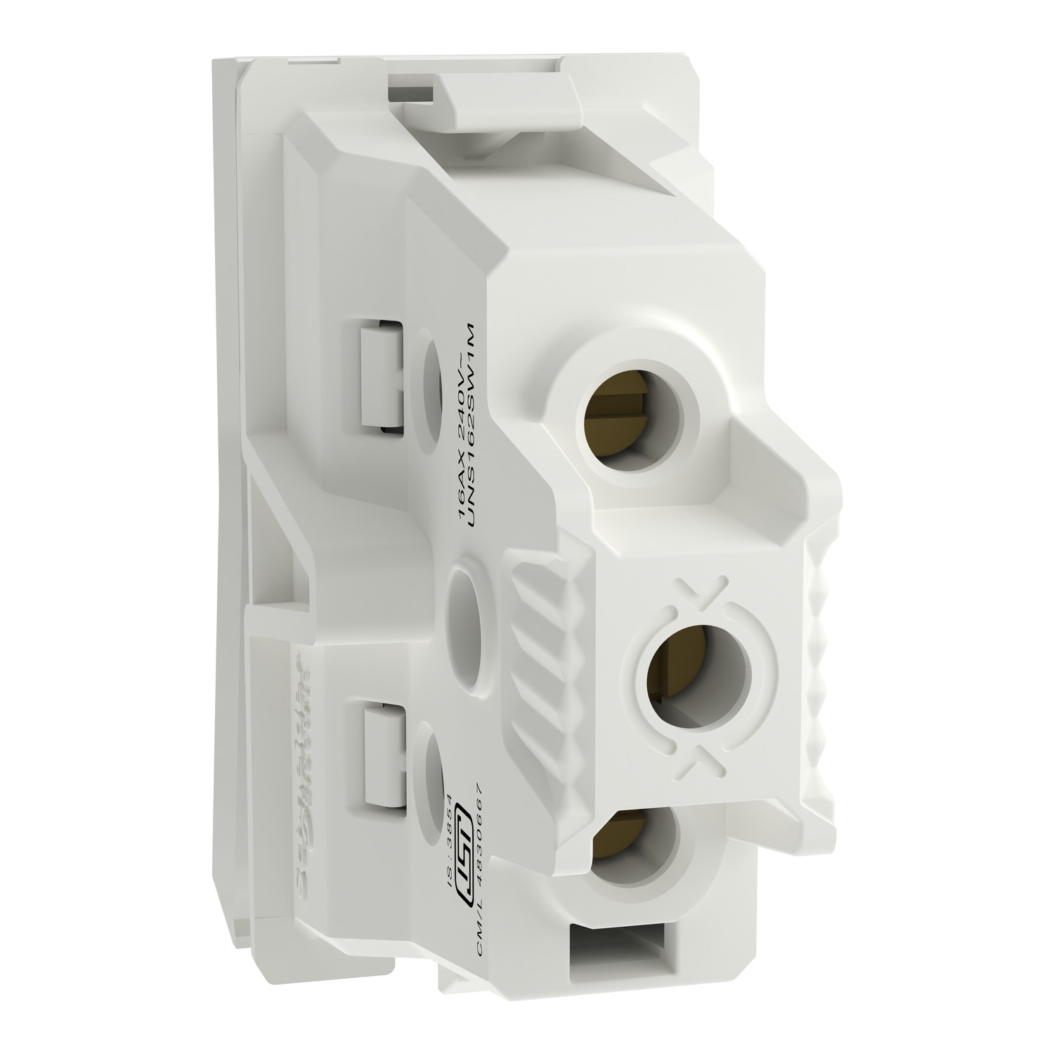 UNS162SW1M_WE - Switch, Unica Pure, 1-pole 2-way, 16AX, 1 module ...