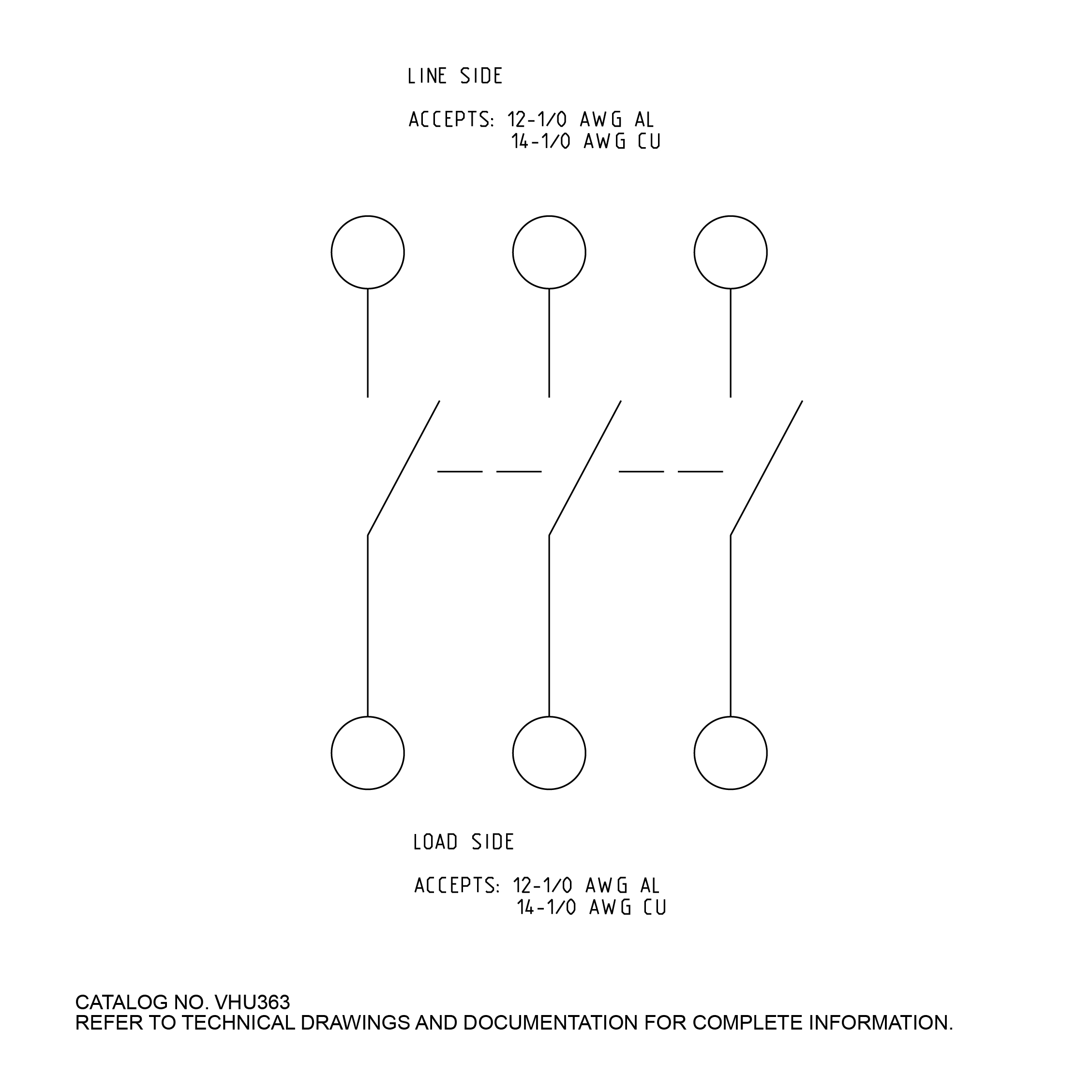 Safety switch, VisiPacT, heavy duty, unfused, viewing window, NEMA 1 ...