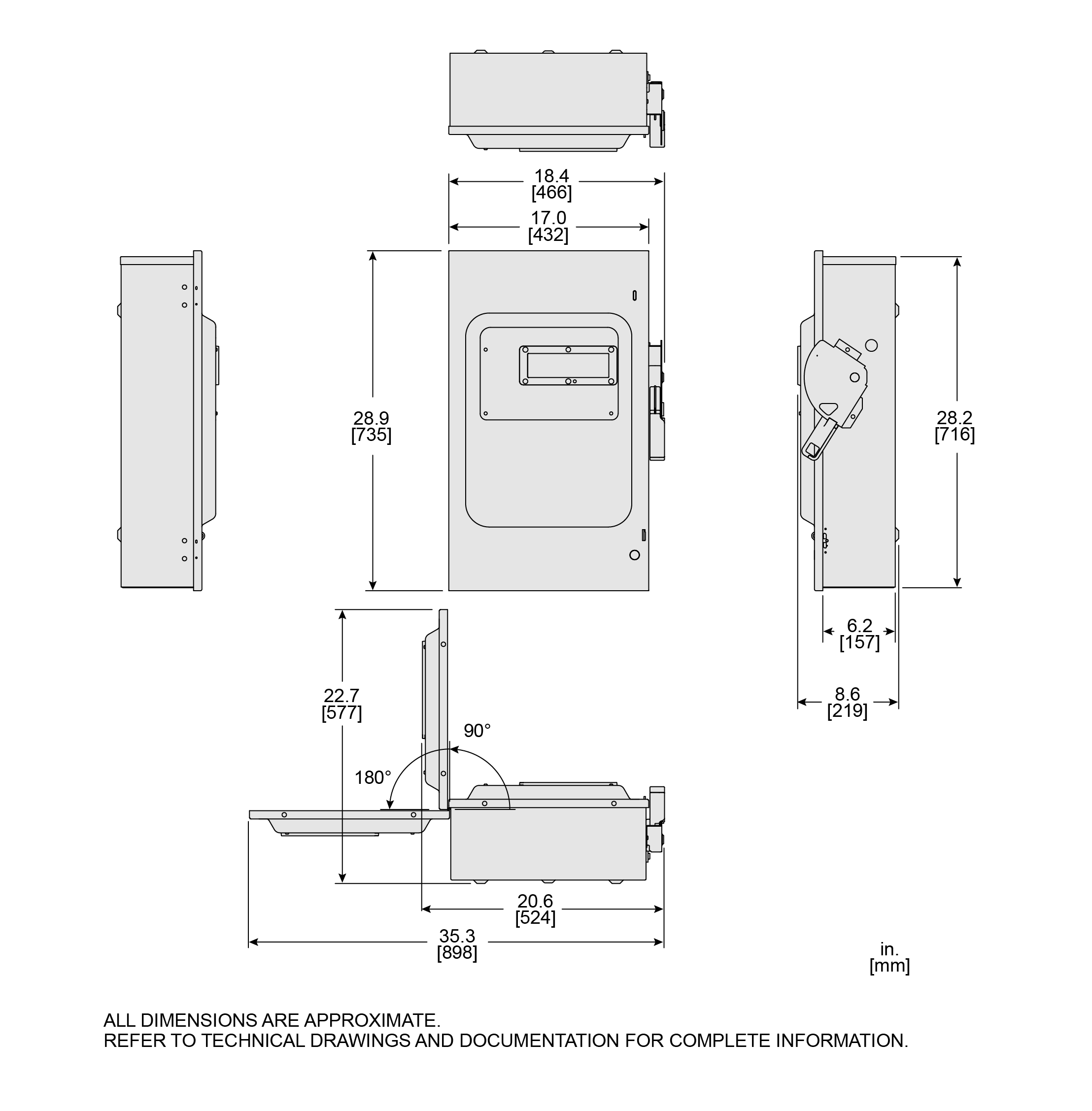 Safety switch, VisiPacT, heavy duty, unfused, viewing window, NEMA 3R ...