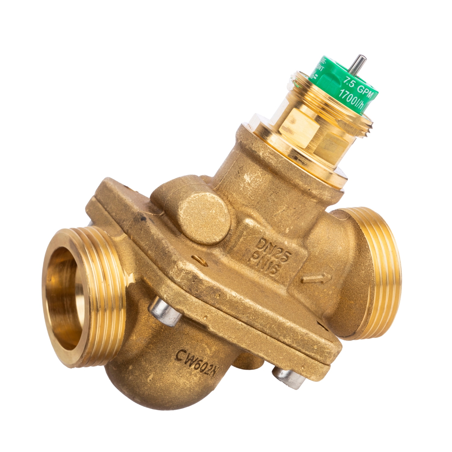 VP229E-25BQSNT - SpaceLogic VP229E PIBCV (PICV), 2-Way, PN16, DN25, G1-¼ Ext. Thread, Std Flow ...