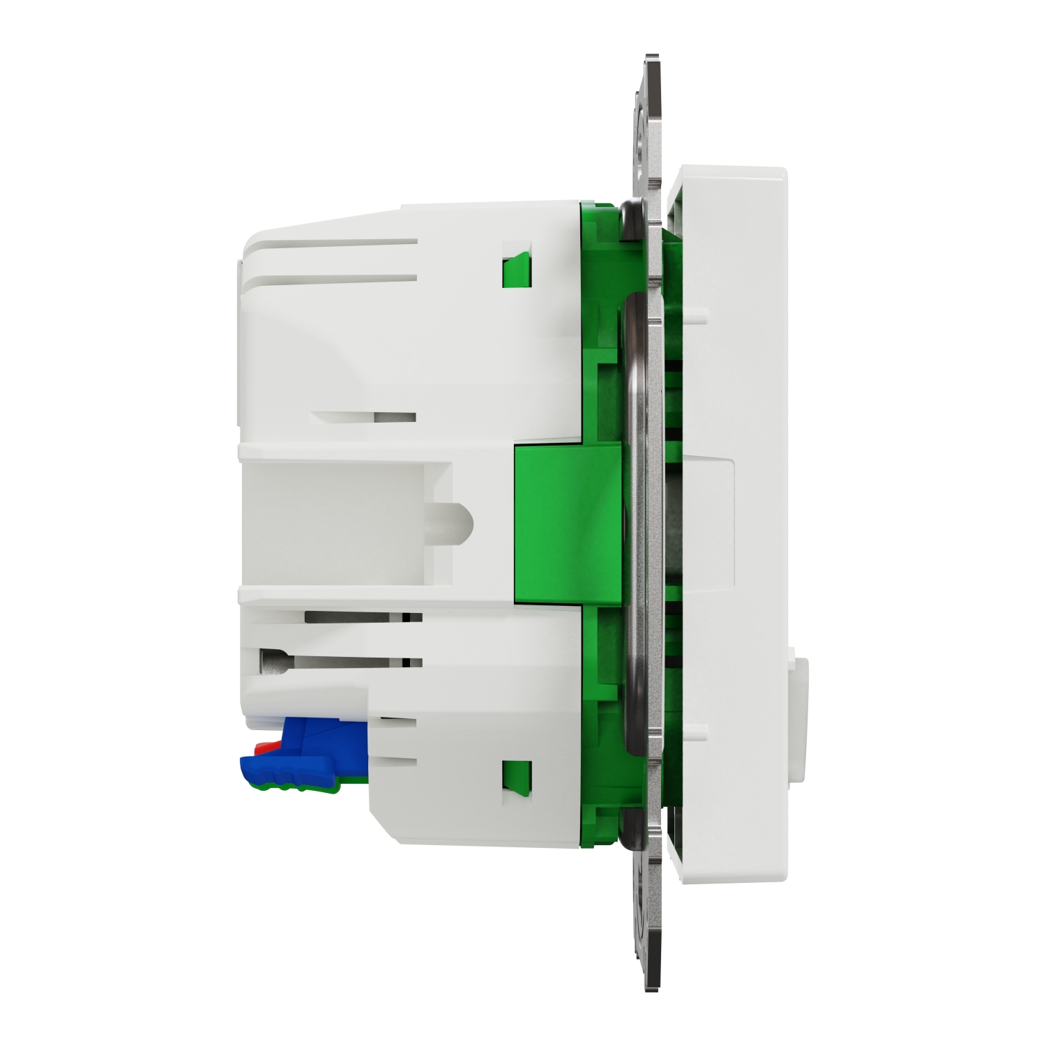 WDE002172 - Wiser Exxact pistorasia, yksiosainen, 16A, valkoinen ...