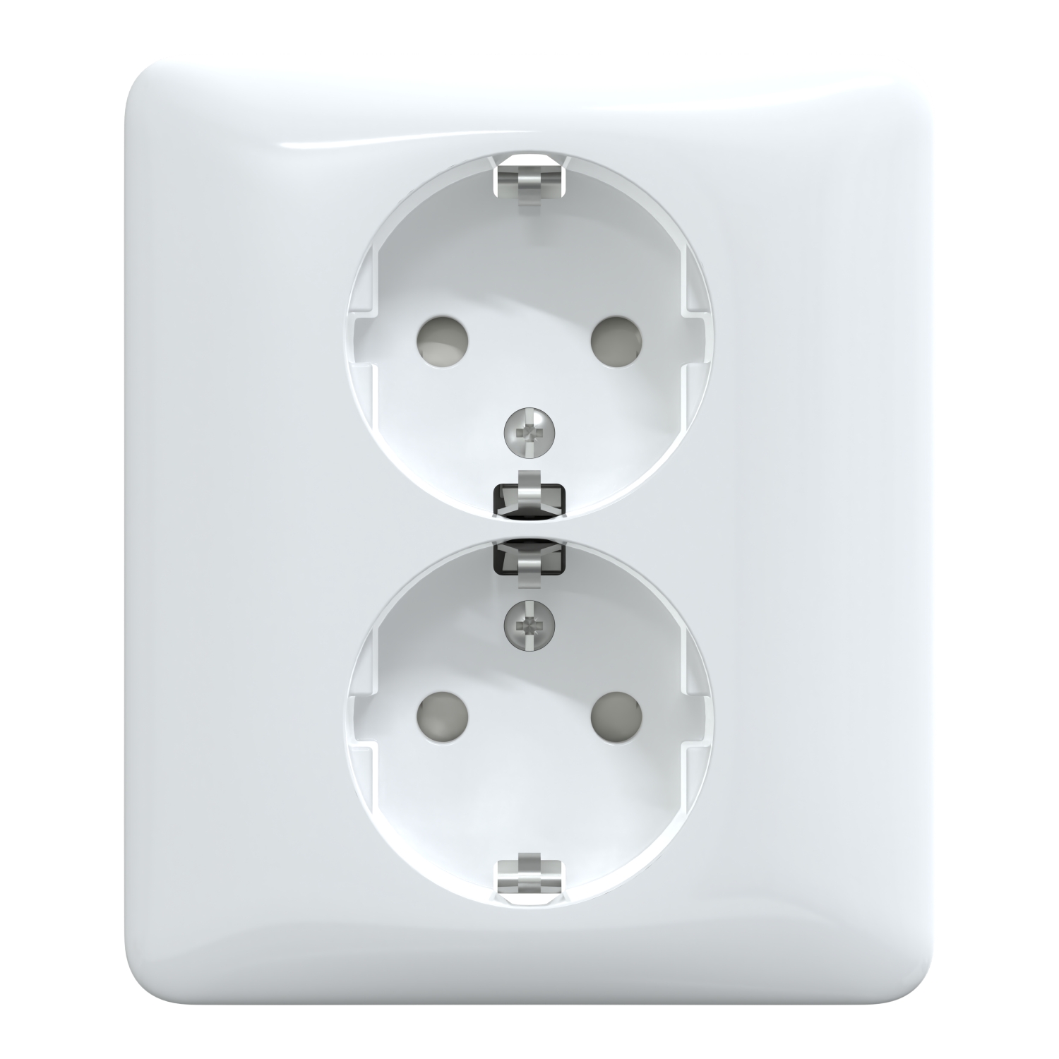 WDE002197 - Vägguttag, Exxact, Primo, 2-vägs, 2 x 250V, två faser ...