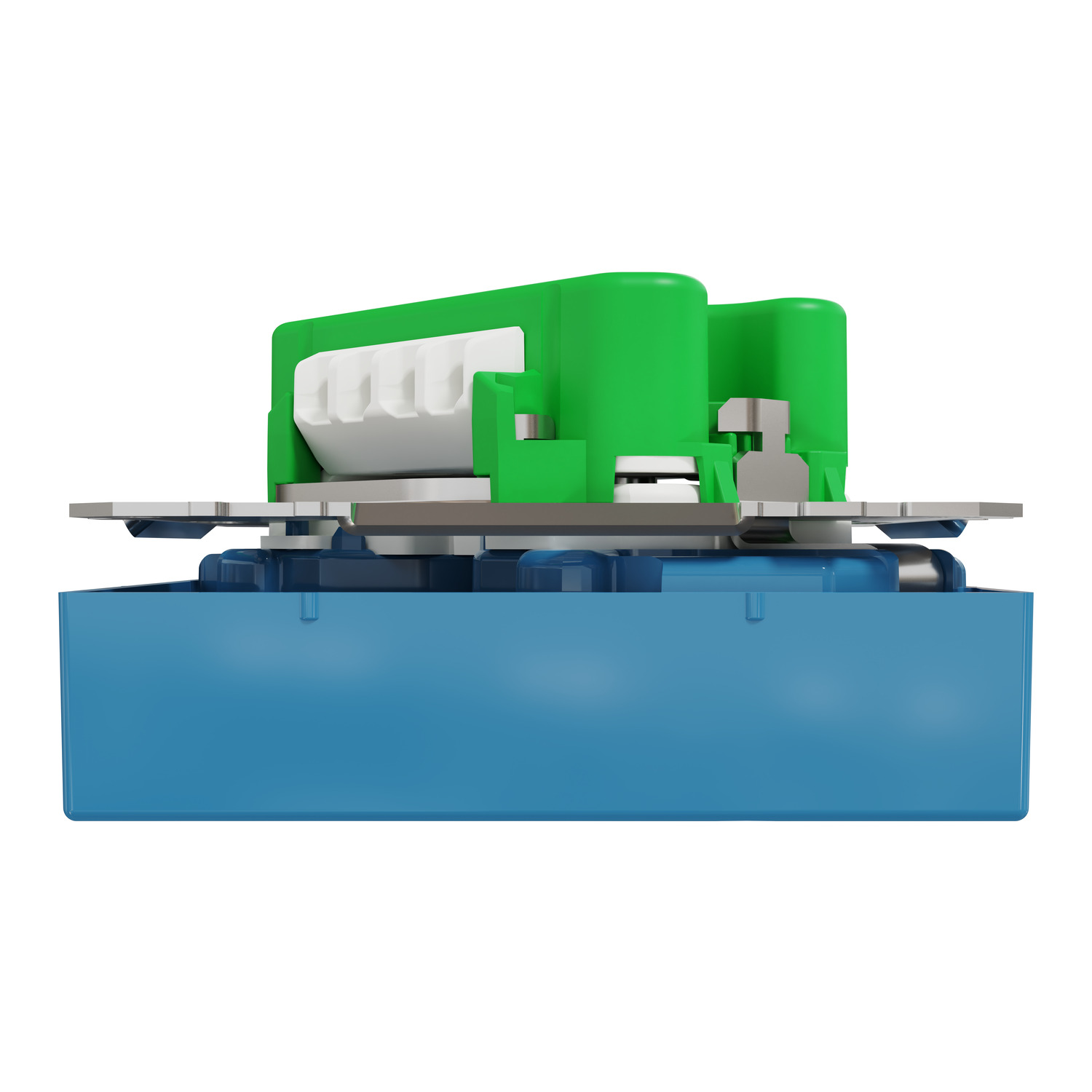 WDE002687 - 2-osainen pistorasia, Exxact, uppoasennukseen vino ...