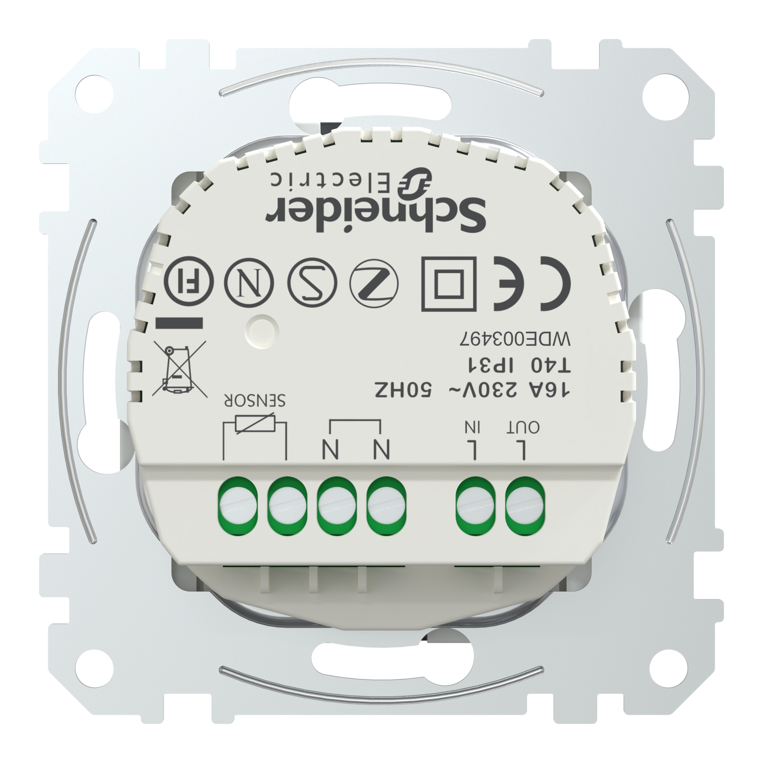 WDE003497 - Exxact Wiser älykäs yhdistelmätermostaatti lattia/huone 16A ...