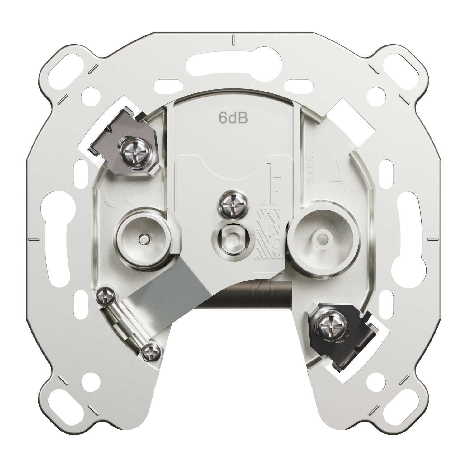 WDE004971 - TV/R socket, Exxact, mechanism with fixing frame, male IEC ...