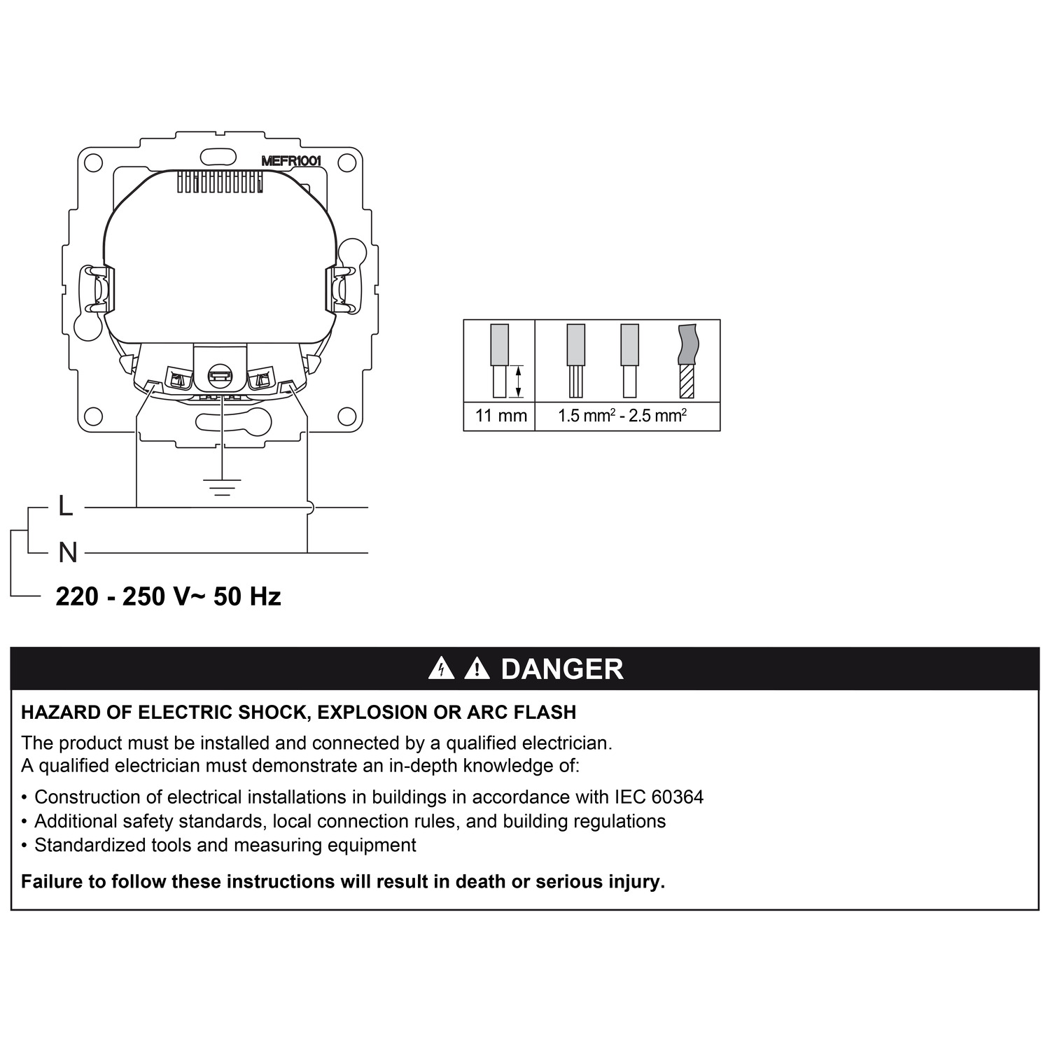 Socket outlet USB A and C, wiring diagram (en) Technical illustration ...