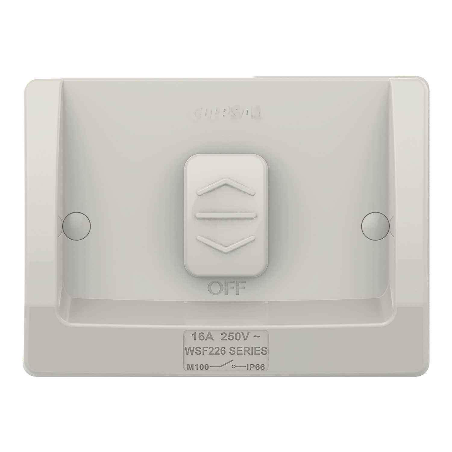 WSF226-RG - Switch, Weathershield, Flush, 1-Gang, 16AX, 250VAC, IP66 ...