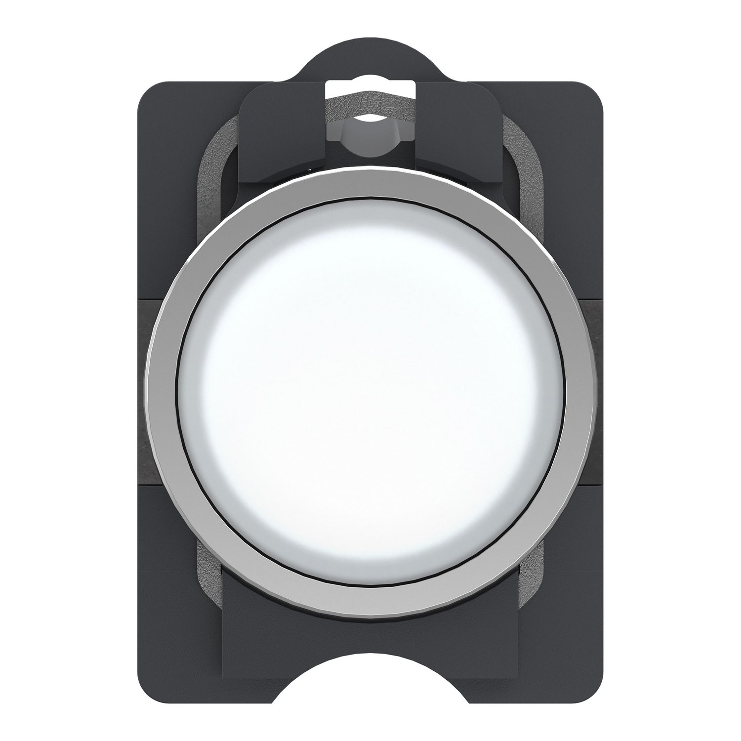 XA2AW31M1 - Complete illuminated push button, Easy Harmony XA2, plastic head, 22mm, white, 1NO ...