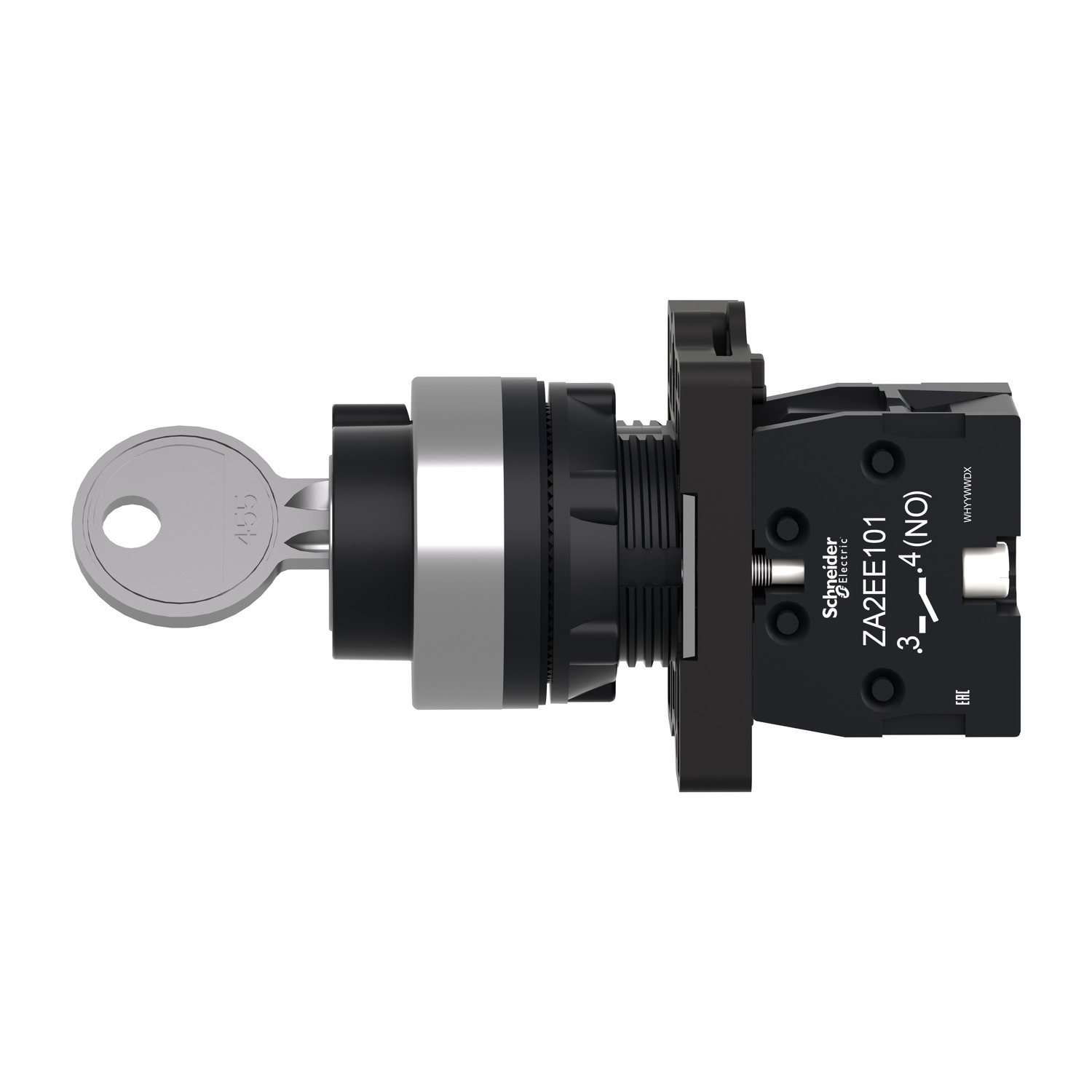 XA2EG21 - Complete selector switch, Easy Harmony XA2, plastic, black ...