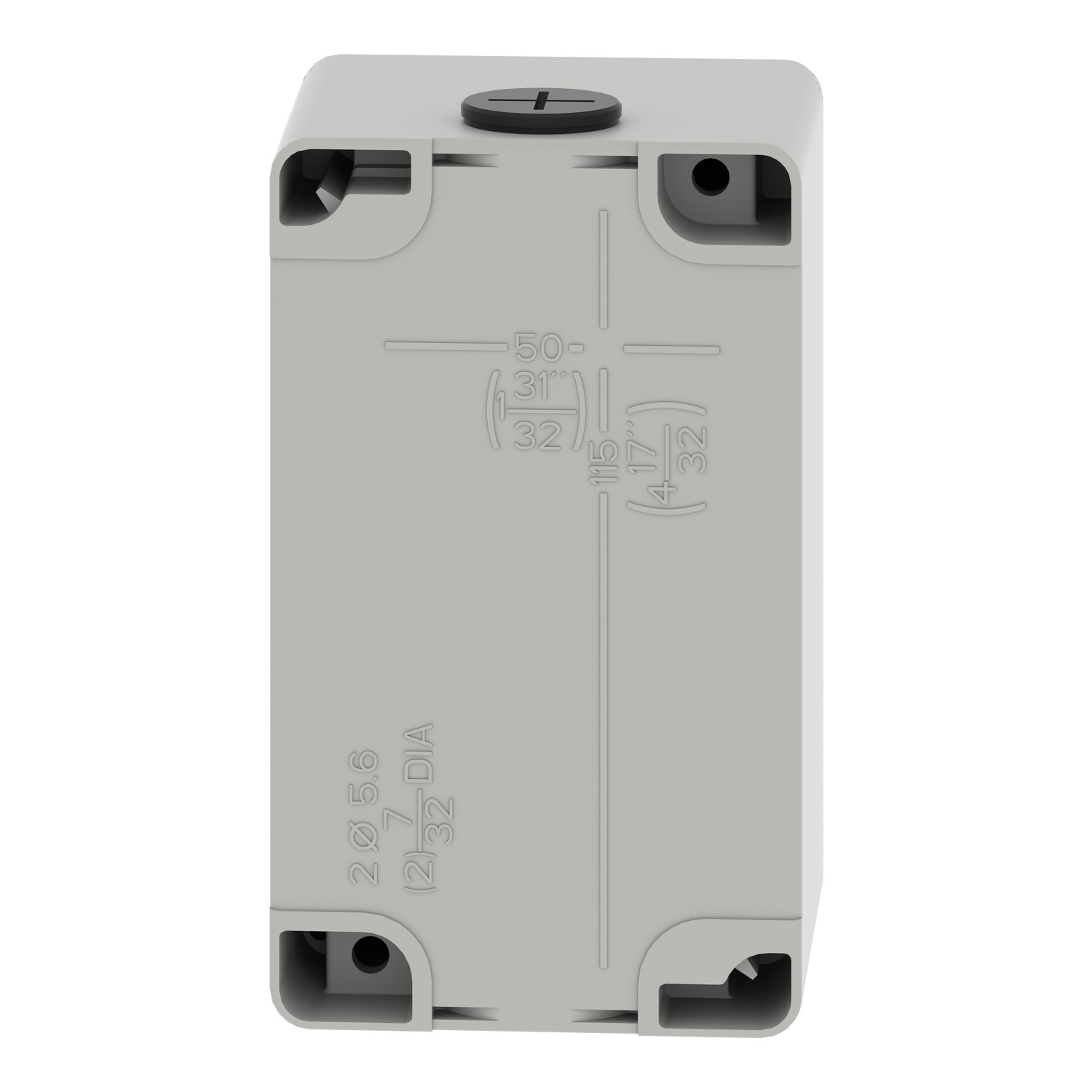 XAPD2503 - Pulsantiera in metallo grigia M20 3 fori 22MM 80X130X77 UL ...