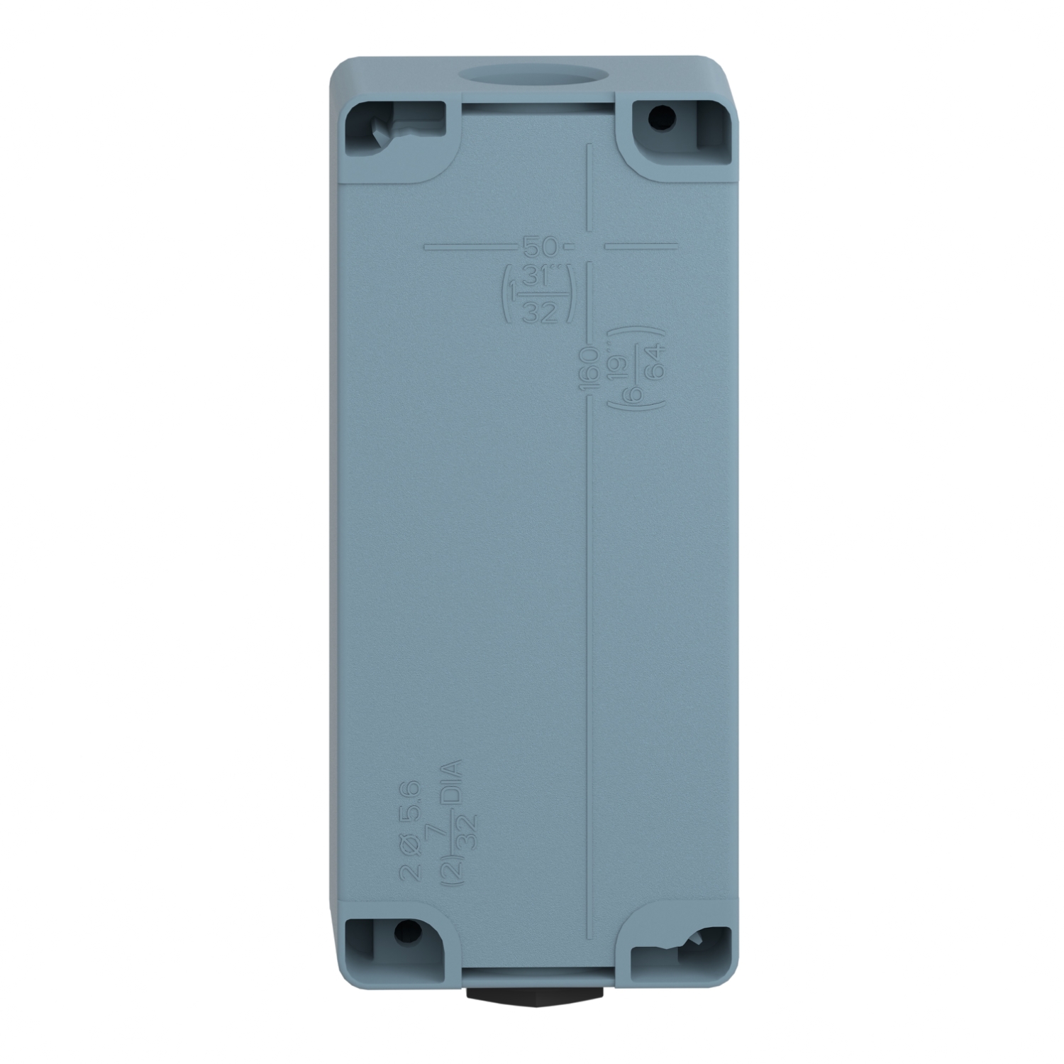 XAPM3204 - die-cast empty control station - XAPM - Ø22 - zinc alloy - 4 ...