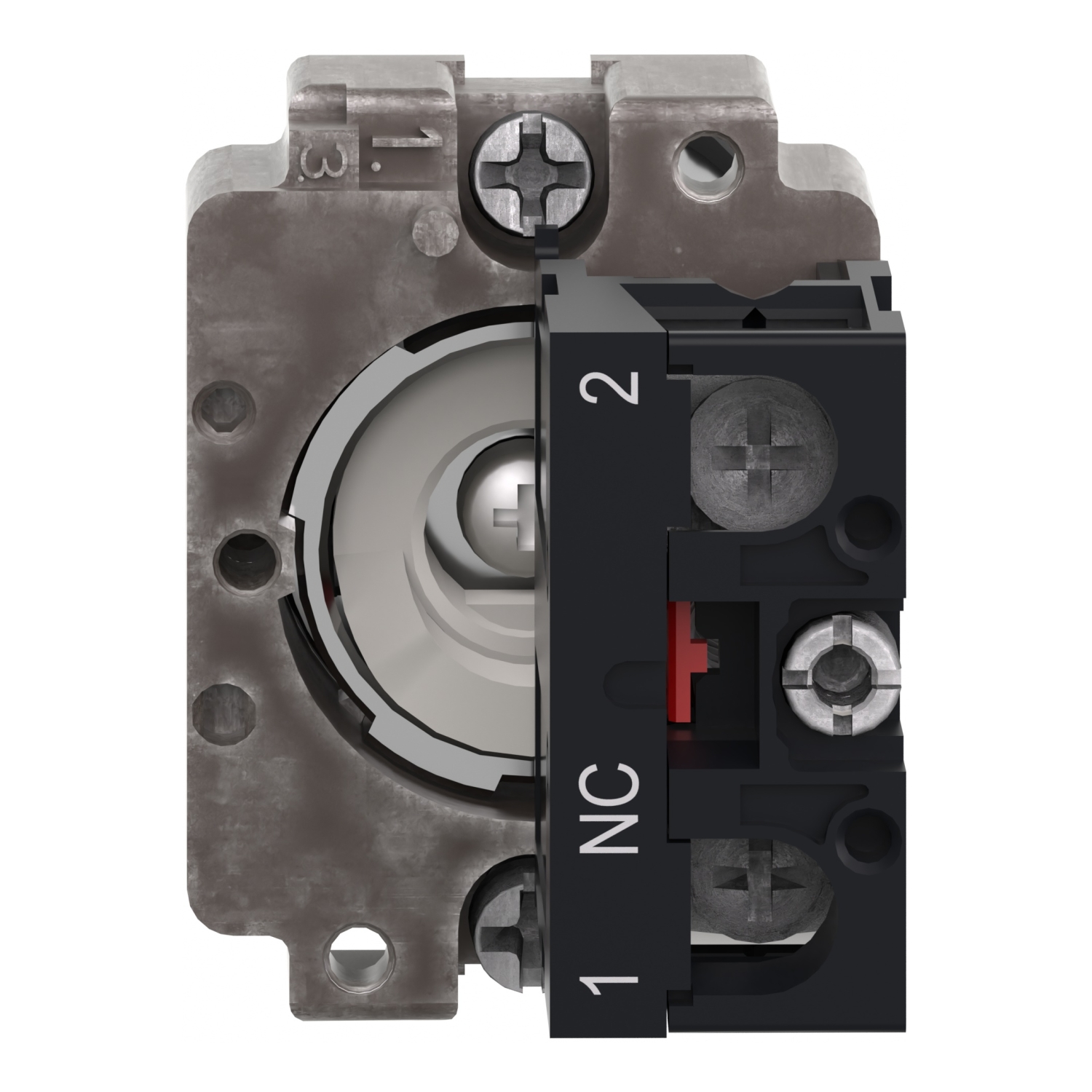 XB2BD41C - Complete selector switch, Easy Harmony XB2, metal, black ...