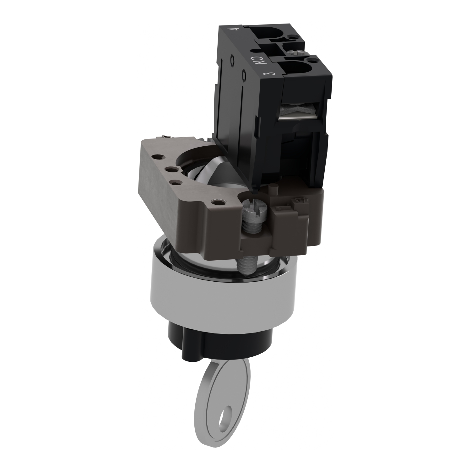 XB2BG21C - Key selector switch, Easy Harmony XB2, metal, black, 22mm ...