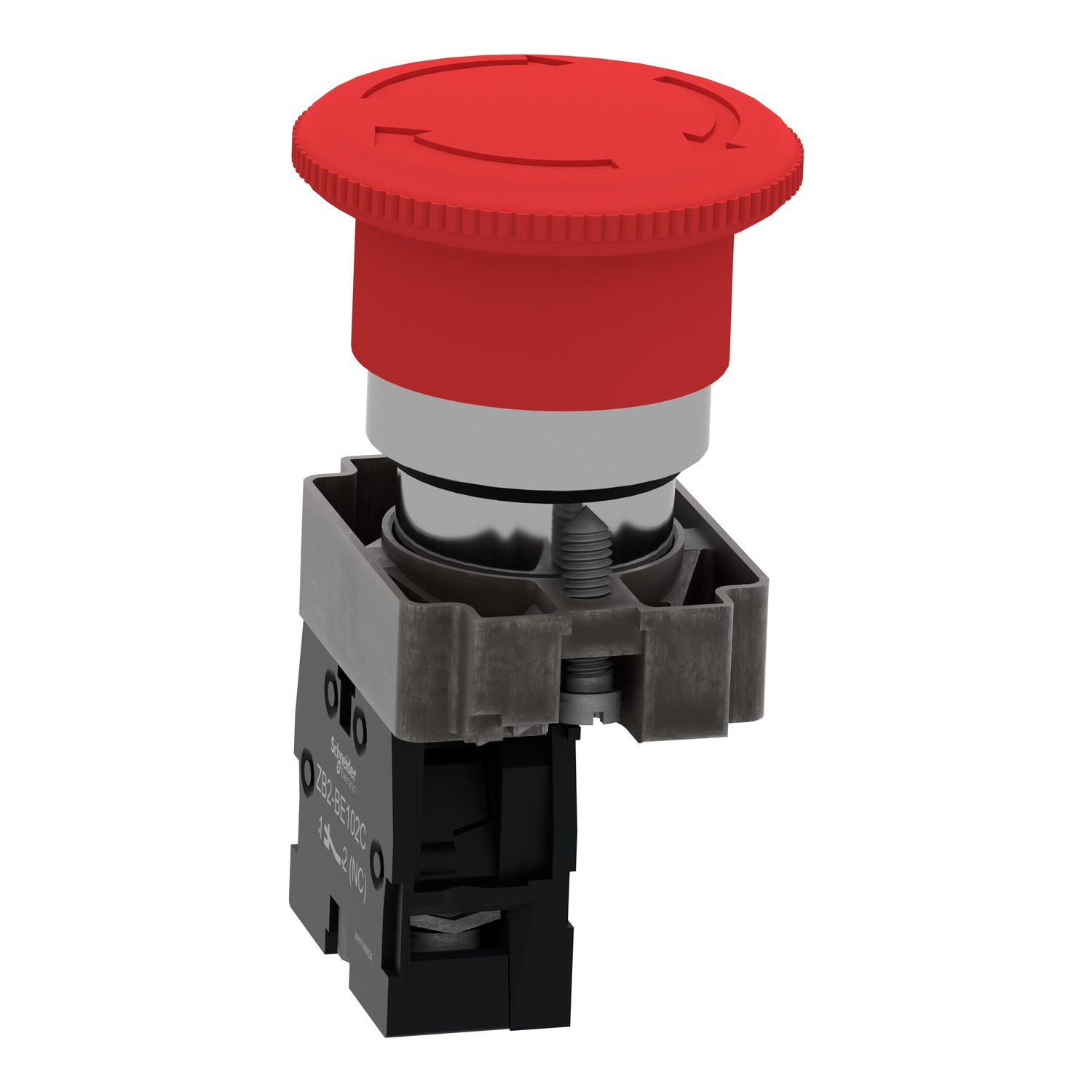 XB2BS542C - Complete emergency switching off push button, Easy Harmony ...