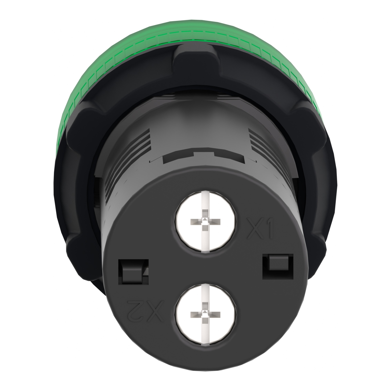 XB2BVM3LC - Monolithic pilot light, Easy Harmony XB2, plastic, green ...