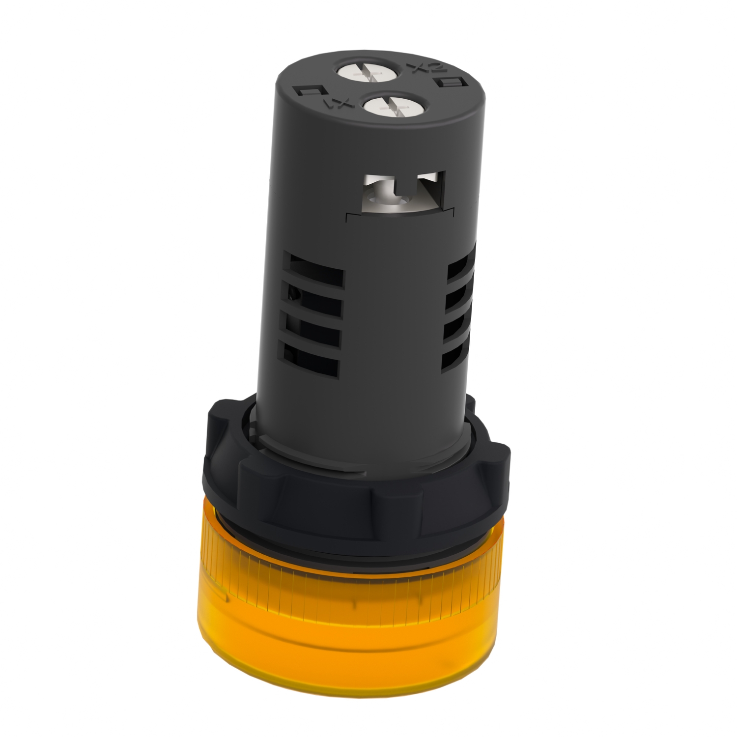 XB2BVM5LC - Monolithic pilot light, Easy Harmony XB2, plastic, amber ...