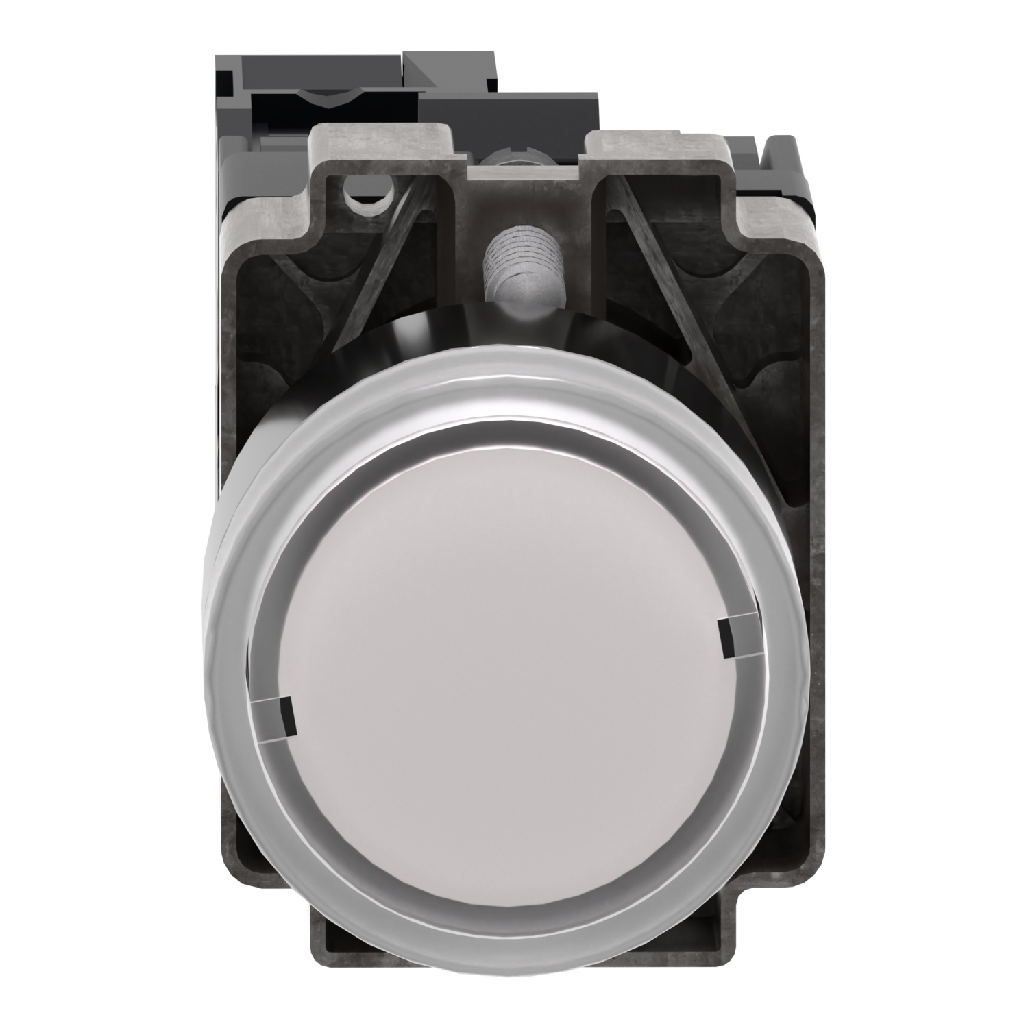 Xb2bw31m1c Ac220v 平头带灯按钮，白色，Ø22 ，弹簧复位 ，1no 施耐德电气