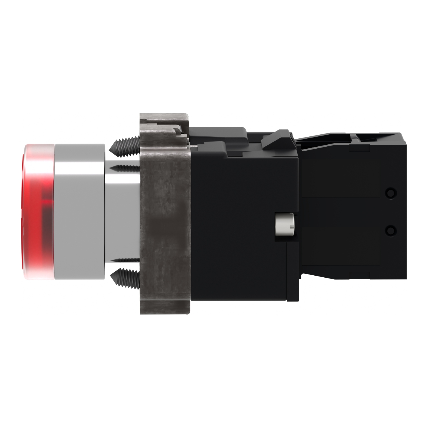 XB2BW34B1C - Illuminated push button, Easy Harmony XB2, metal, flush, red, 22mm, spring return ...