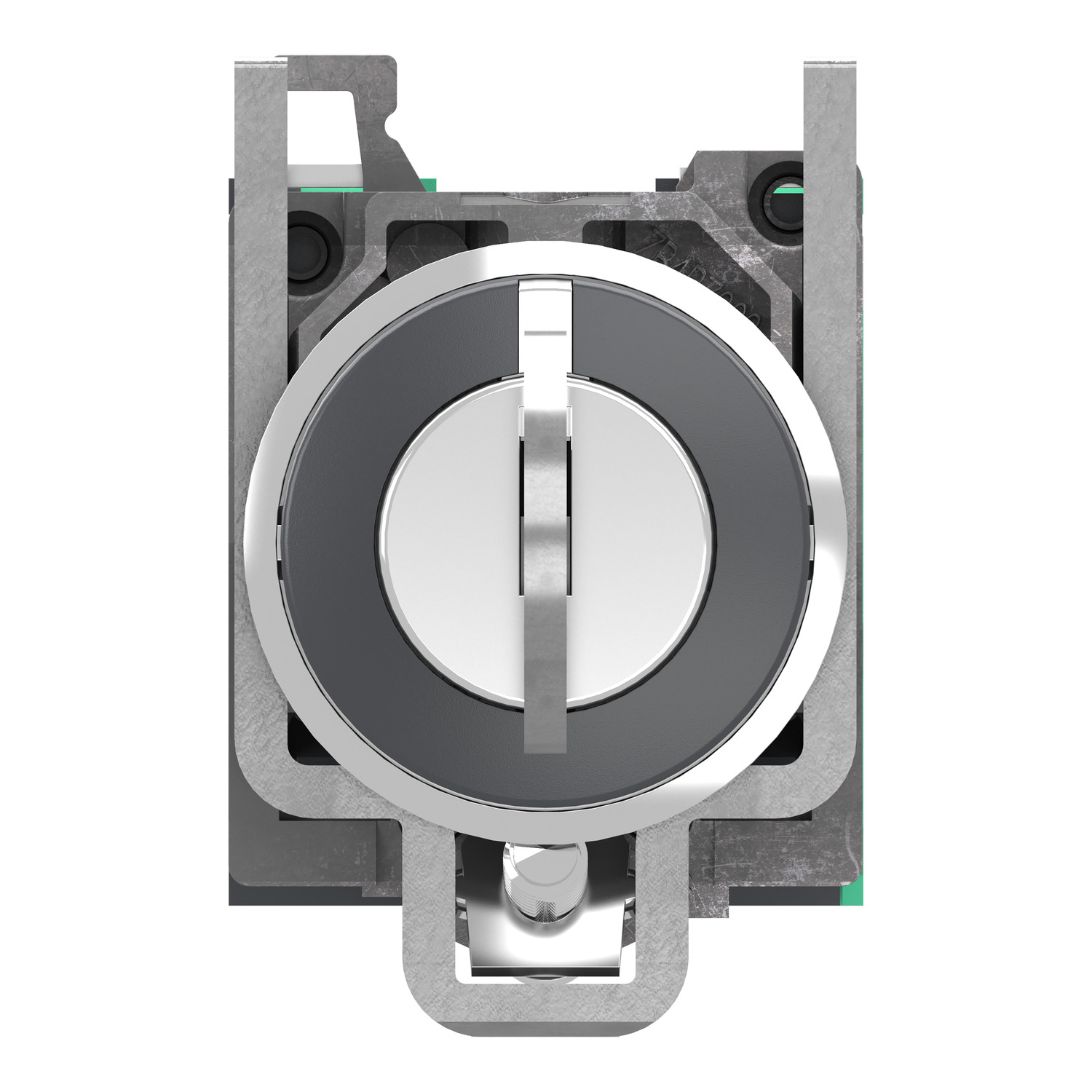 XB4BG035 - Key switch selector, Harmony XB4, metal, black, 22mm, key 455, 3 positions, stay put ...