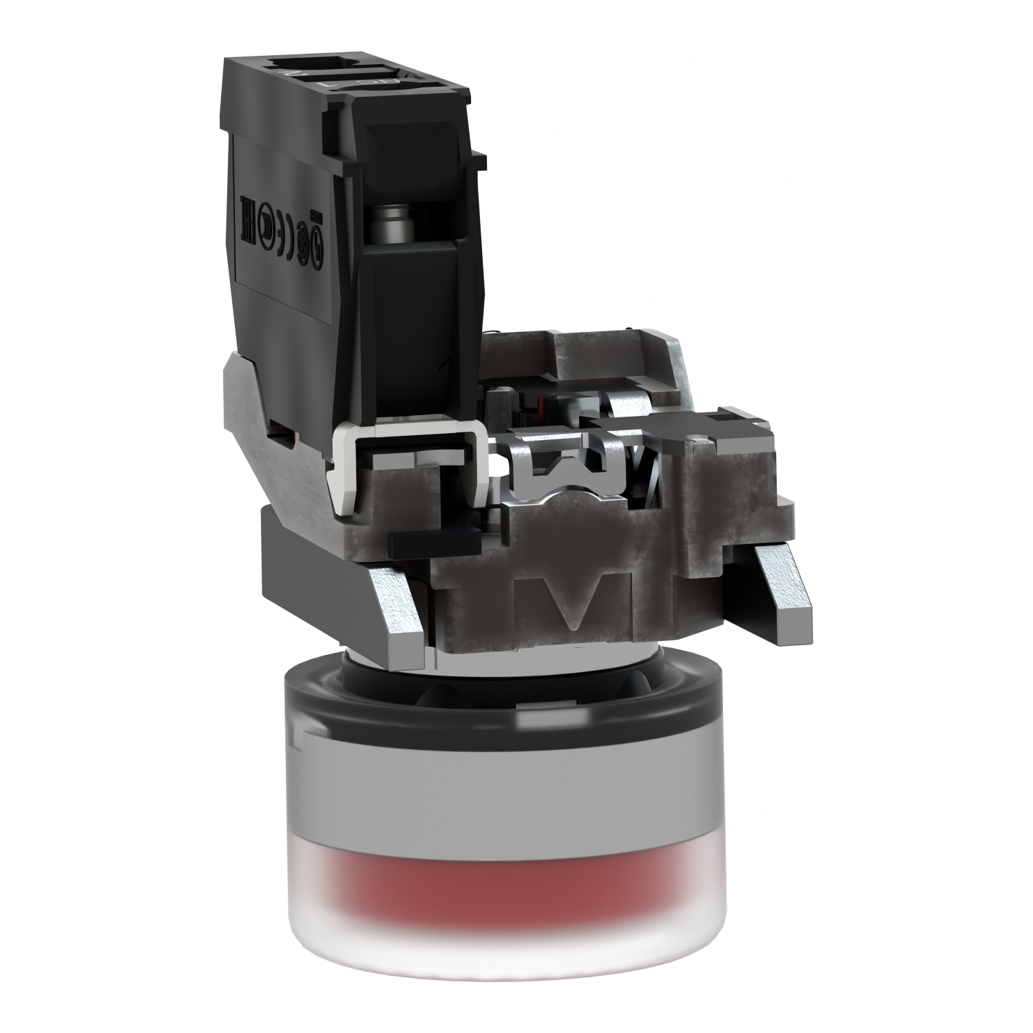 XB4BP42 - Push button, Harmony XB4, metal, projecting, red, 22mm ...